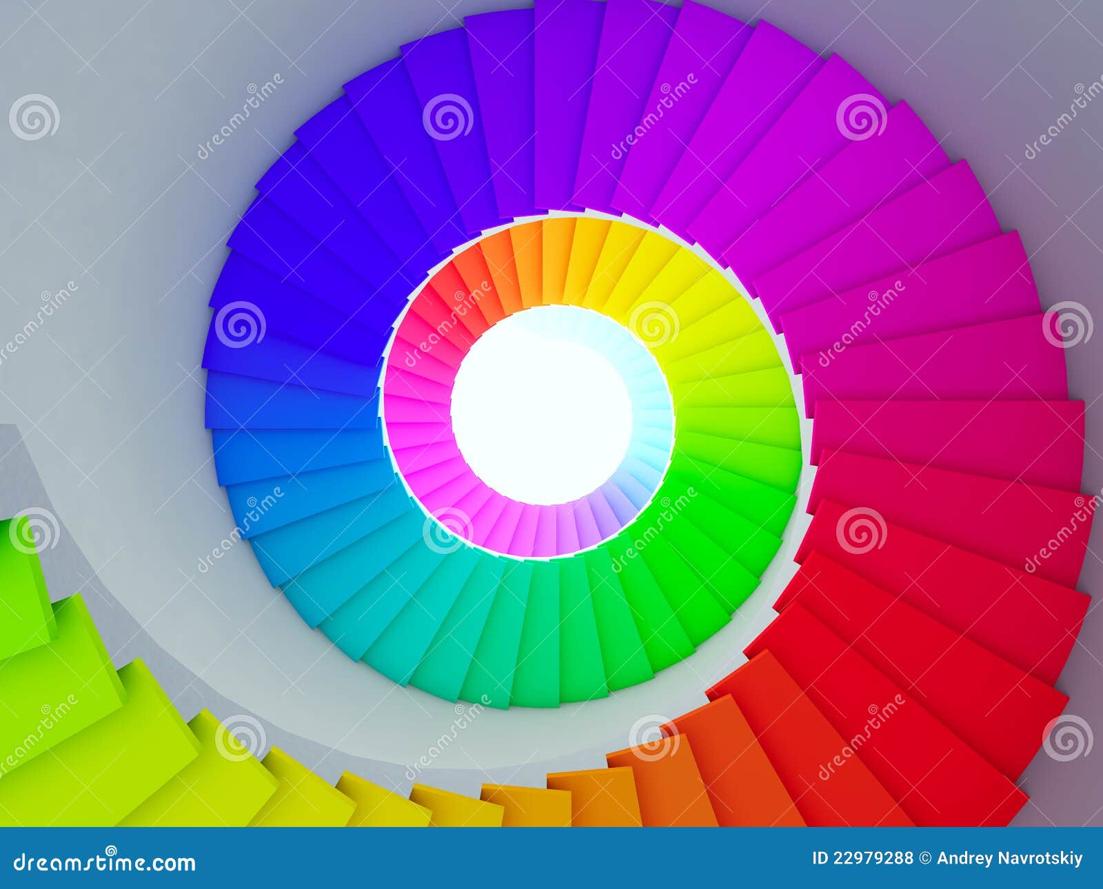 A Colorful Spiral Is Shown In This Image. Generative AI Image. Royalty ...