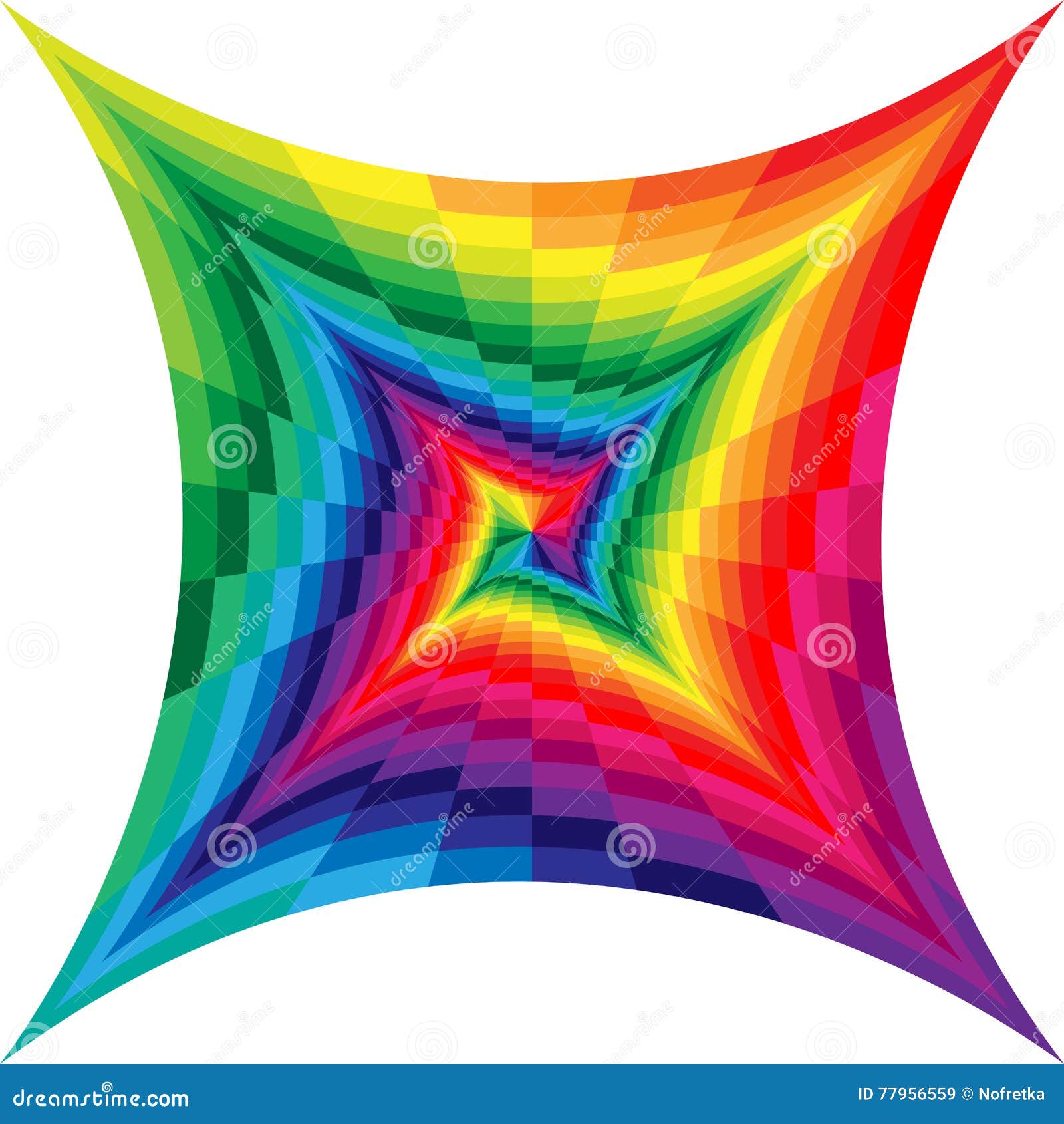 Colorful Spirals of Concave Rectangles Expanding from the Center ...