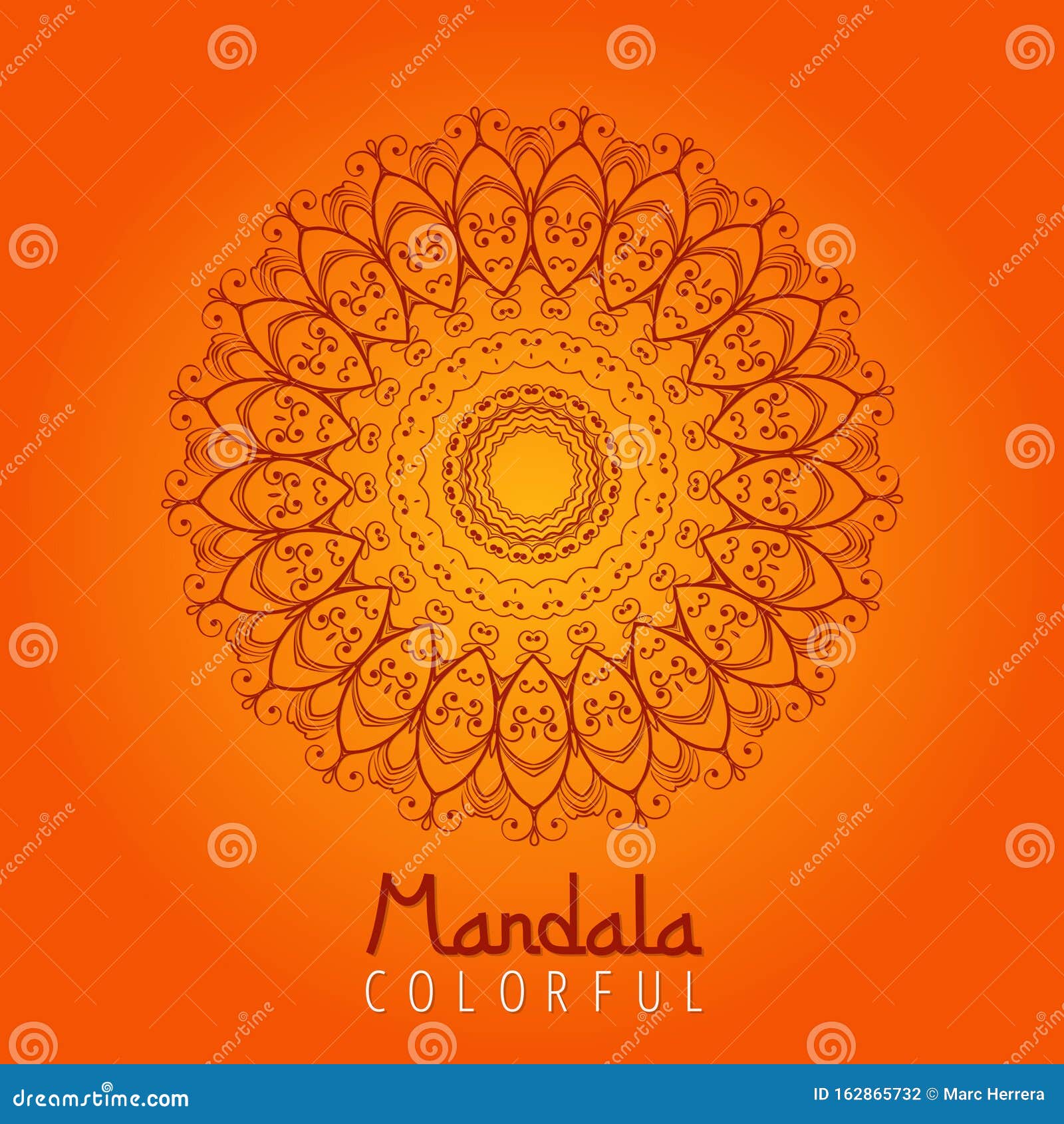 Colorful Spiritual Mandala Illustration Vector Stock Vector ...