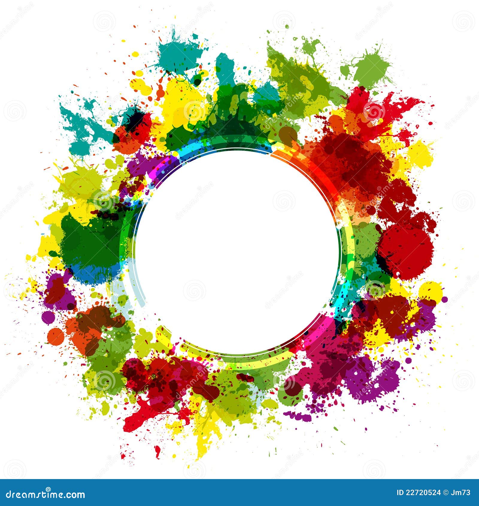 Colorful Splashy Sports Template Vector Illustration | CartoonDealer ...