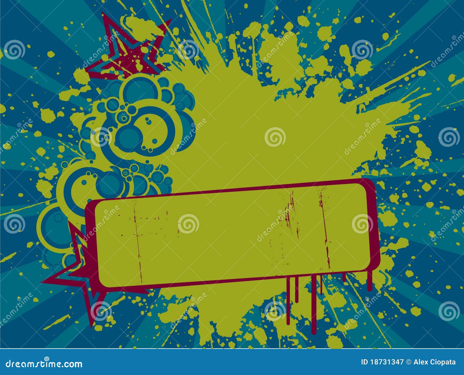 Colorful splash banner stock vector. Illustration of urban - 18731347