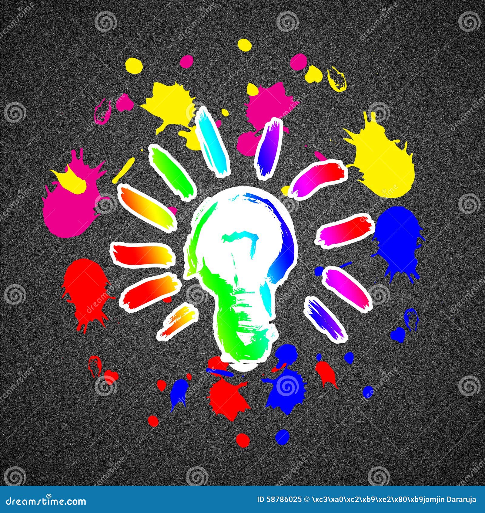 Colorful Splash Good Idea Background Stock Image - Image of splash ...