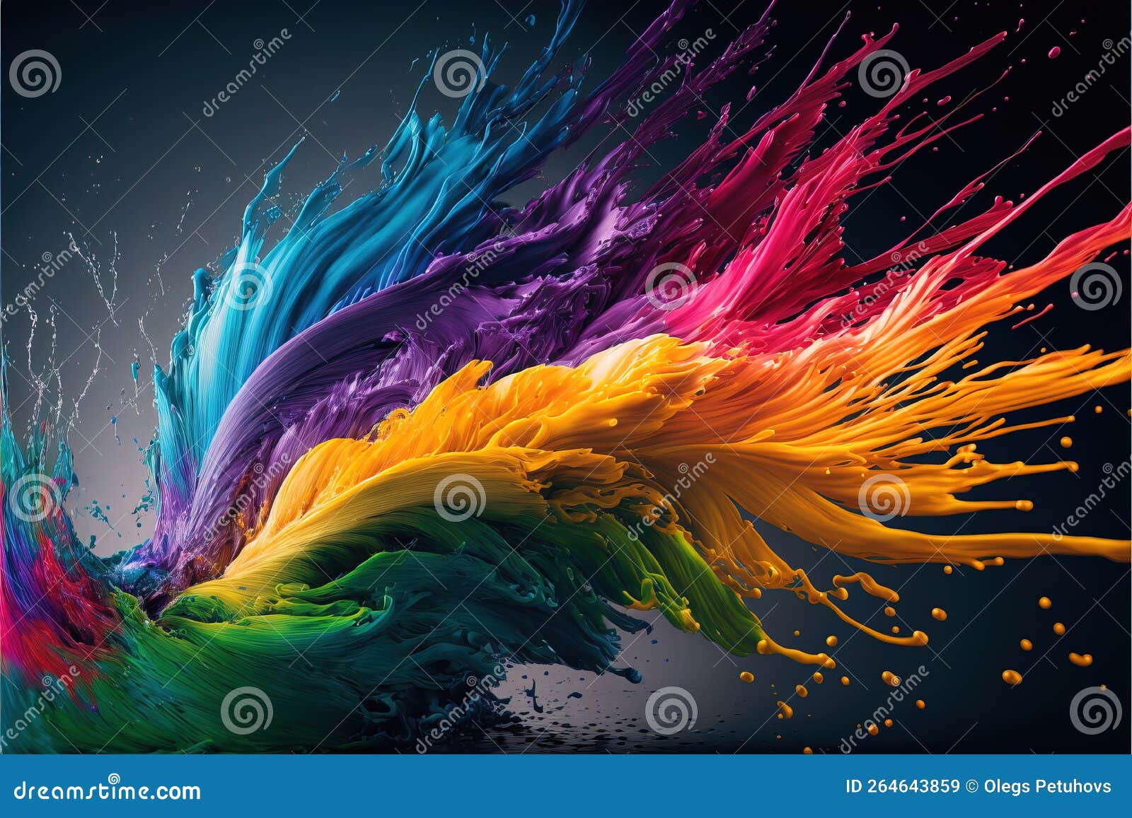 Black And White Color Splash Background