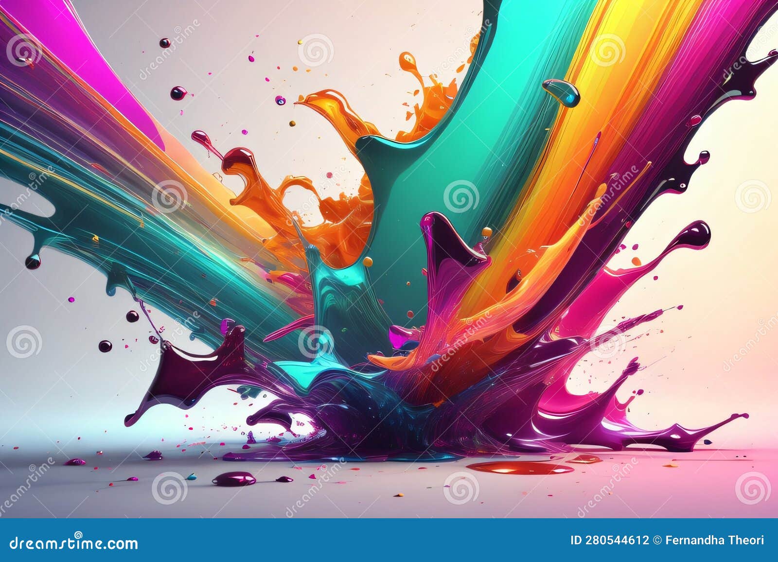 A Colorful Splash of Paint on a Flat Surface, Splasher Paint Colors ...