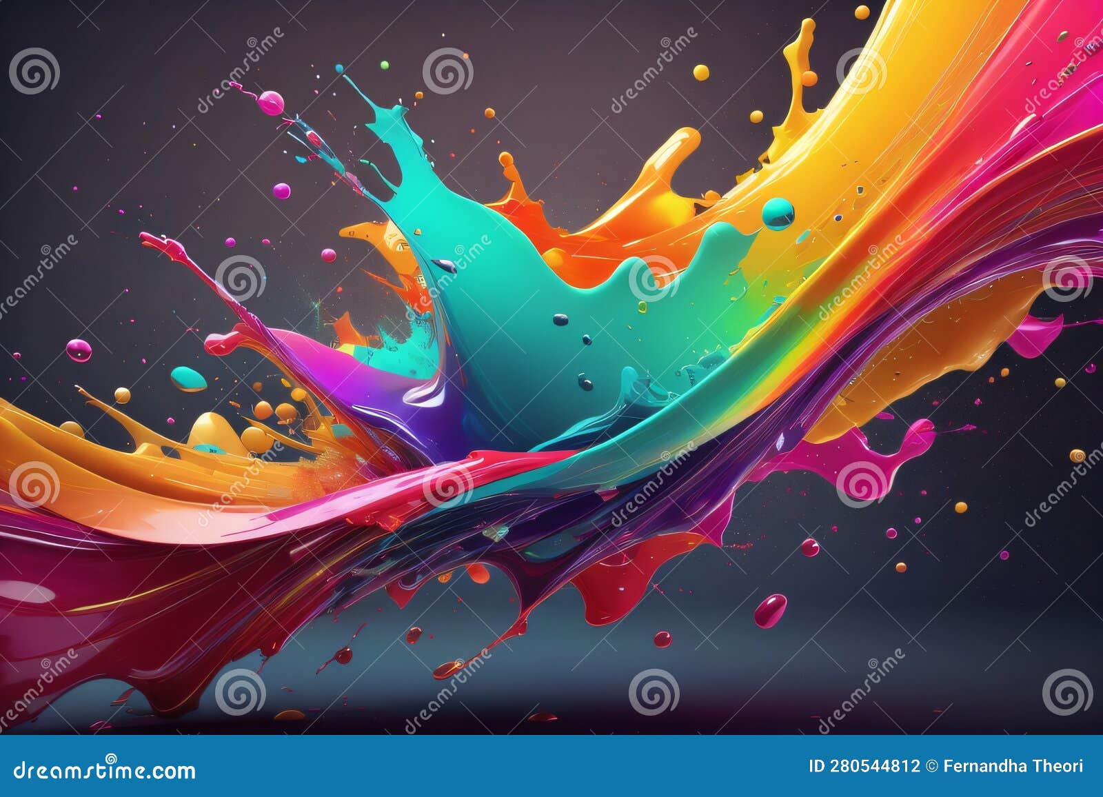 A Colorful Splash of Paint on a Flat Surface, Splasher Paint Colors ...
