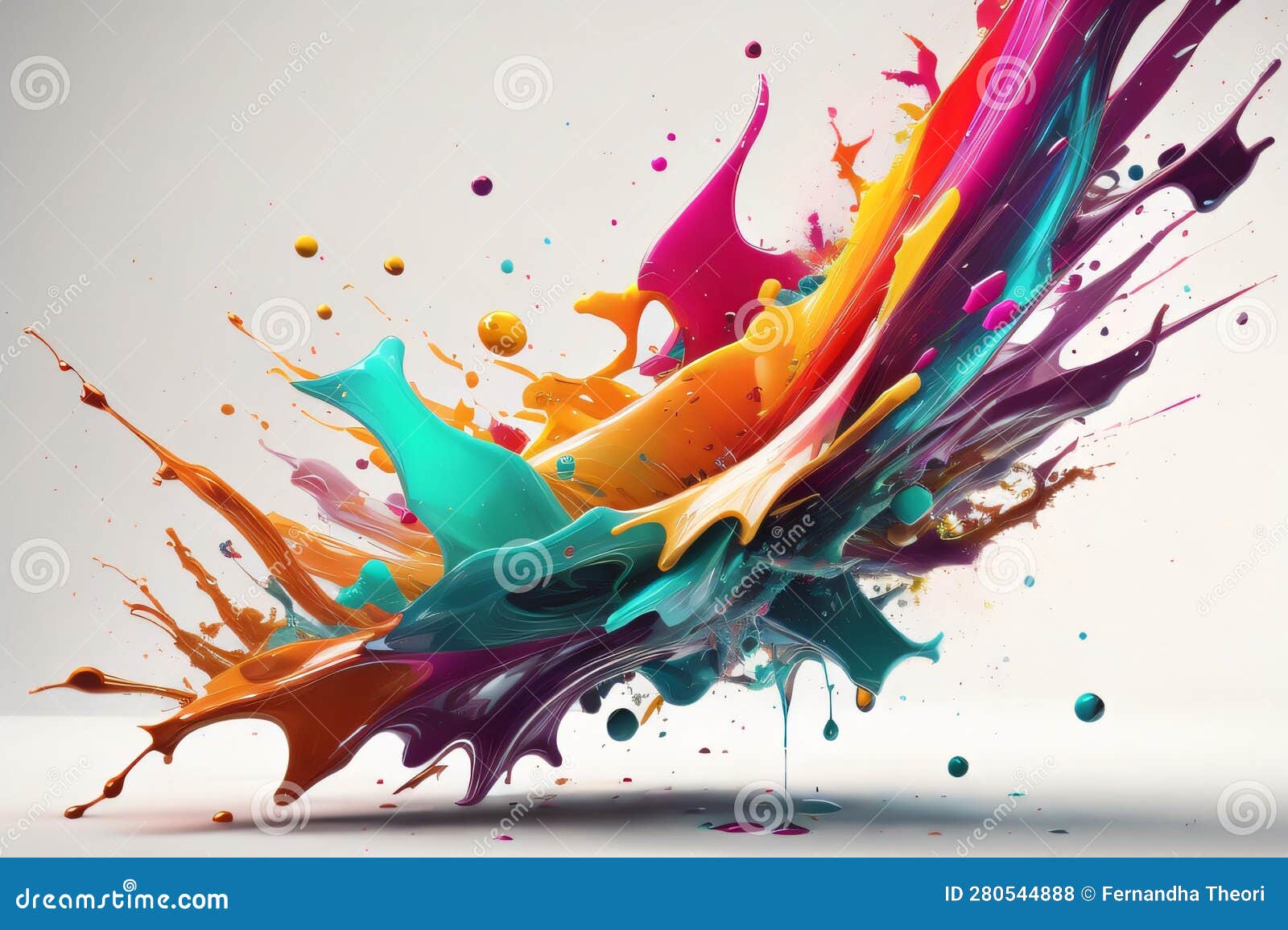 A Colorful Splash of Paint on a Flat Surface, Splasher Paint Colors ...