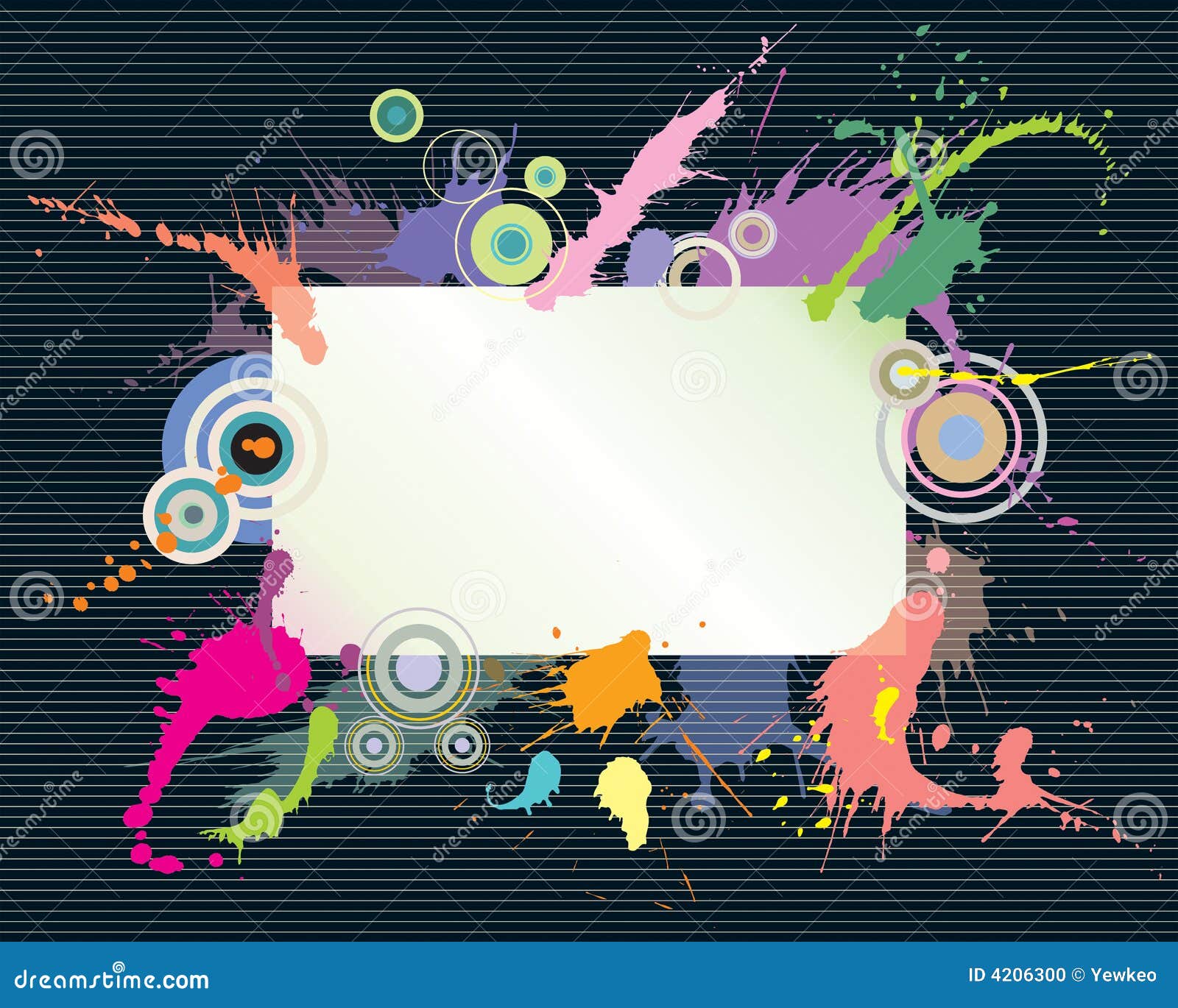 Colorful Splash and Text Space Stock Vector - Illustration of graphic ...