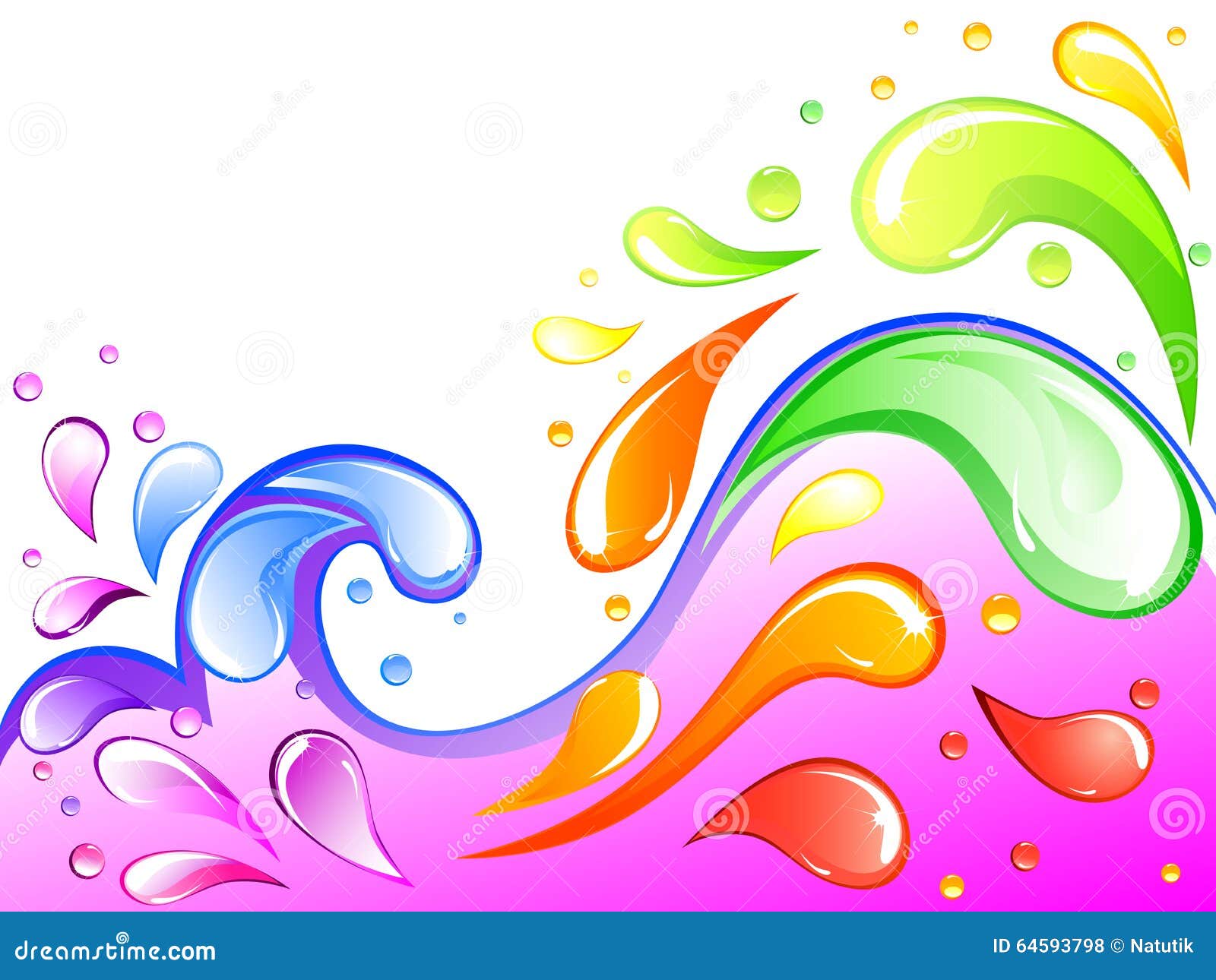 Colorful splash stock vector. Illustration of blank, line - 64593798