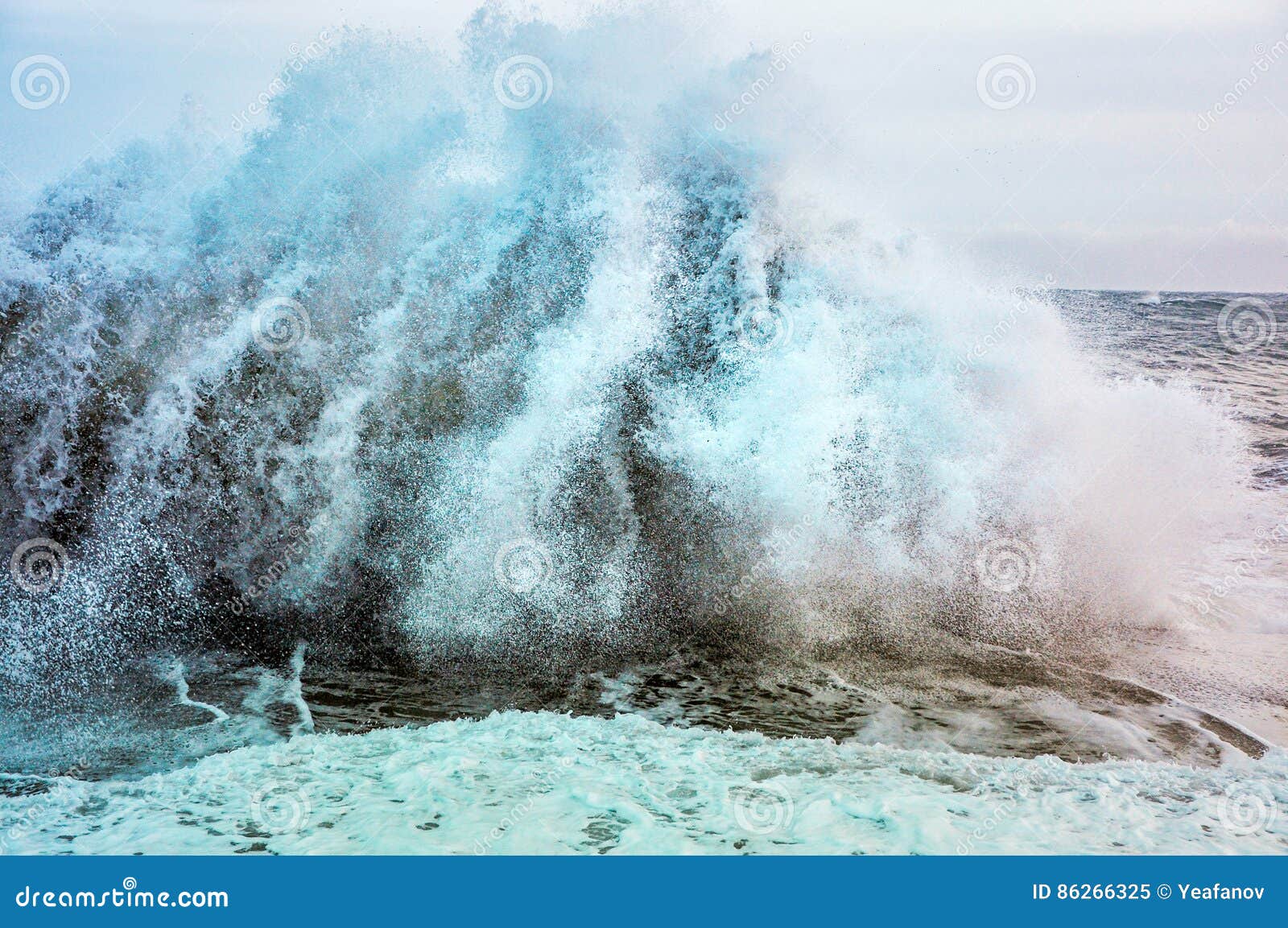 Colorful Splash of Waves Close-up Stock Image - Image of nature, clear ...