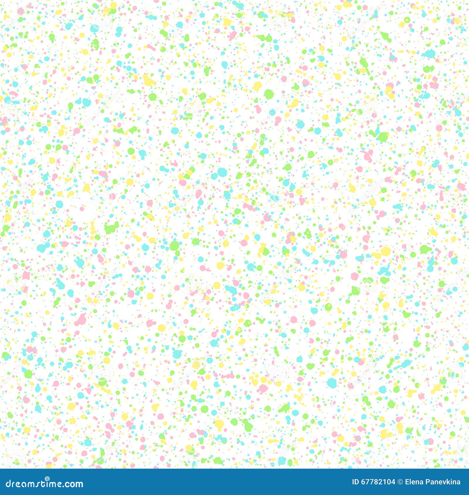 Colorful Splashes Seamless Vector Pattern Stock Vector - Illustration ...