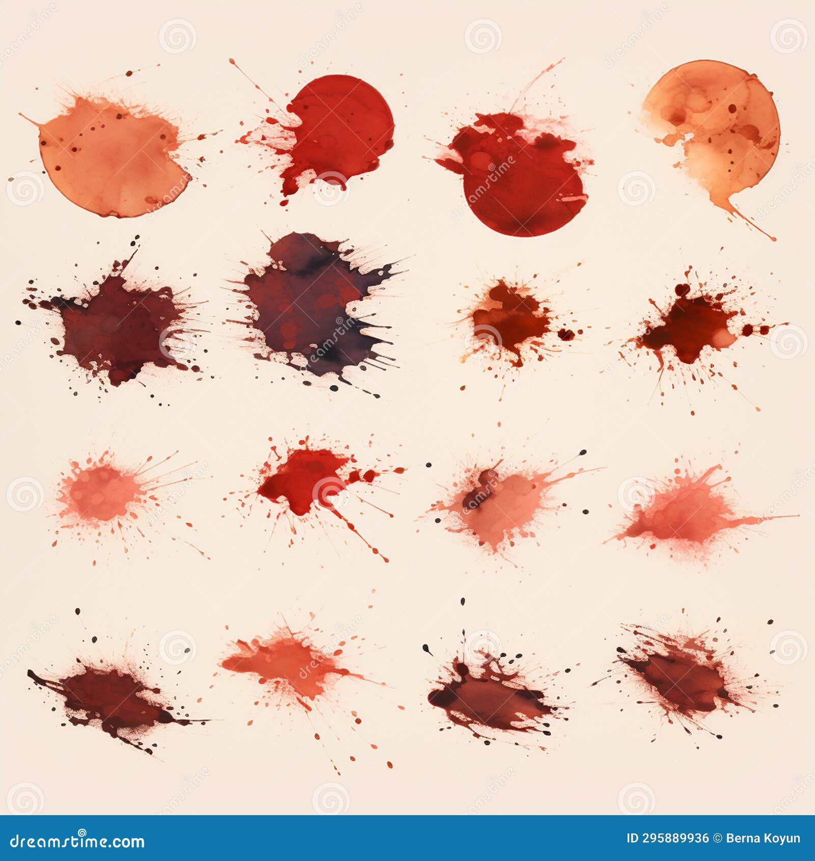 Colorful Splat with Splats of Painted Spatter Stock Illustration ...