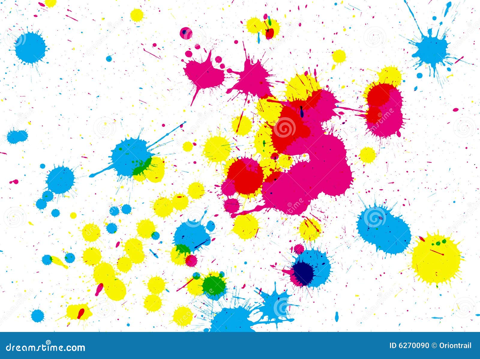 Colorful splats stock illustration. Illustration of abstract - 6270090