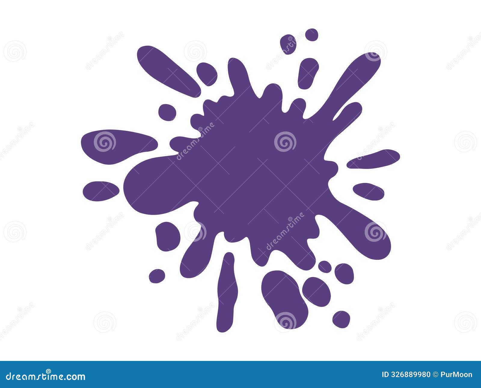Colorful Splatter Abstract Shape Illustration. Colorful Ink Spots ...