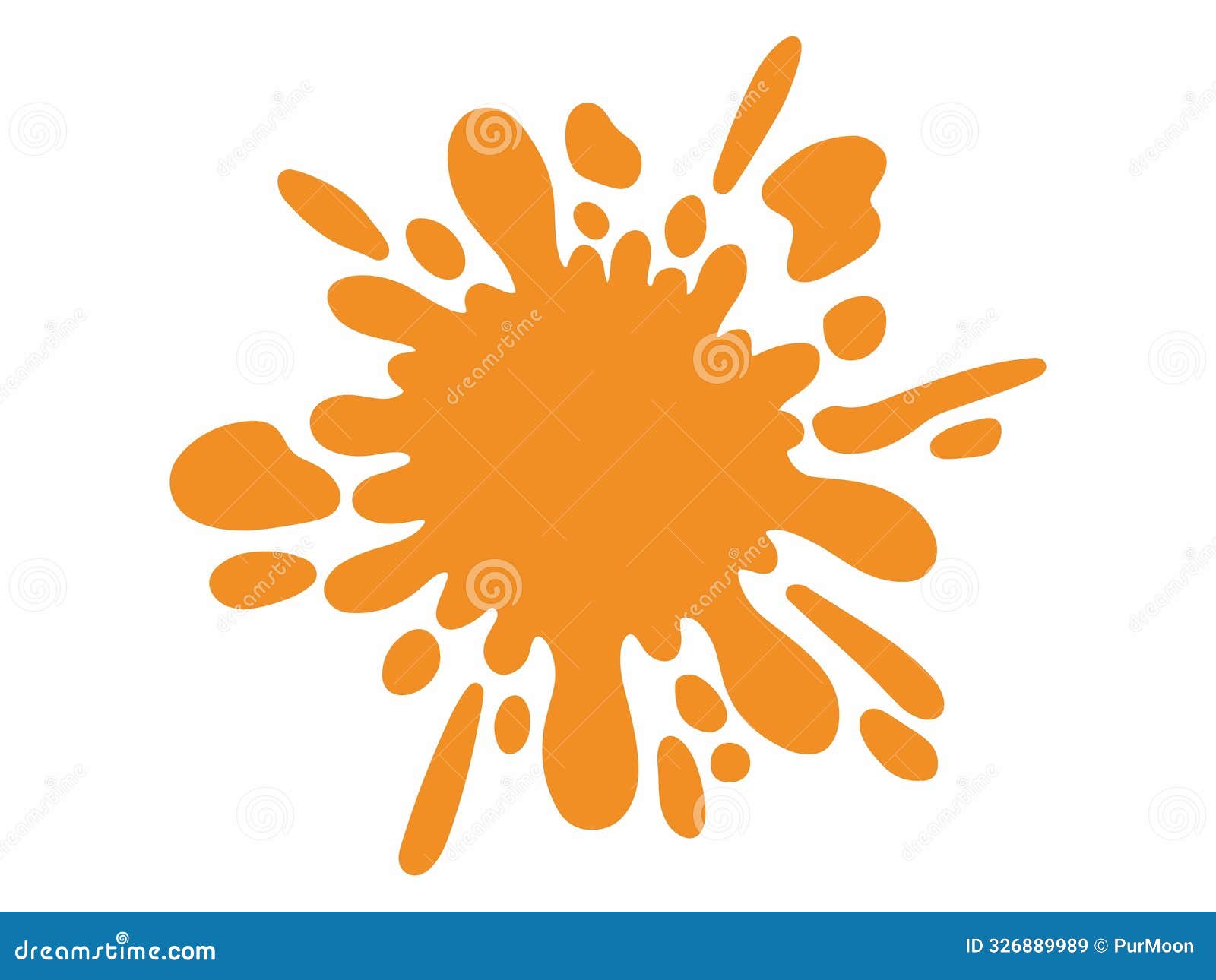 Colorful Splatter Abstract Shape Illustration. Colorful Ink Spots ...