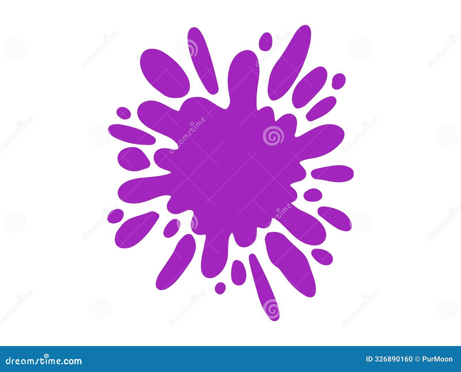Colorful Splatter Abstract Shape Illustration. Colorful Ink Spots ...