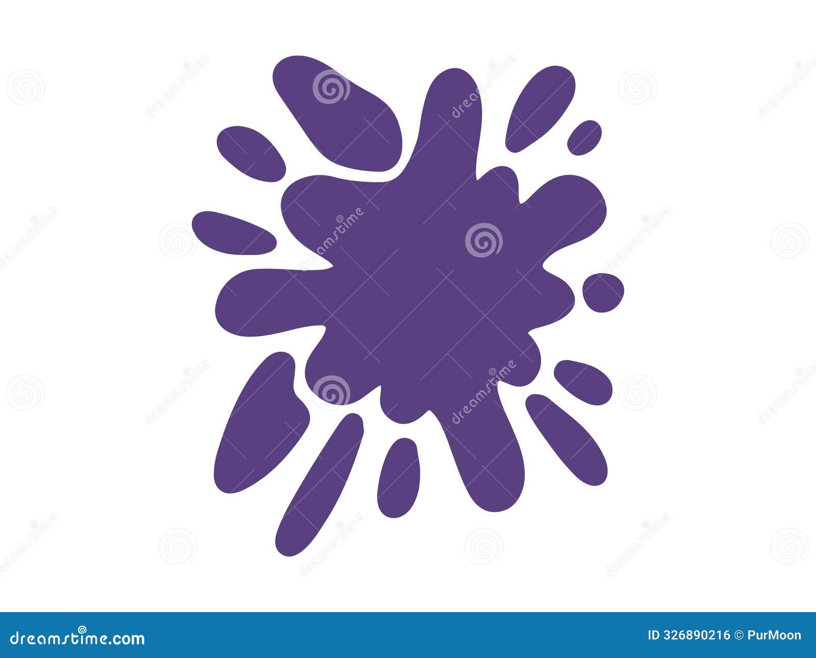 Colorful Splatter Abstract Shape Illustration. Colorful Ink Spots ...