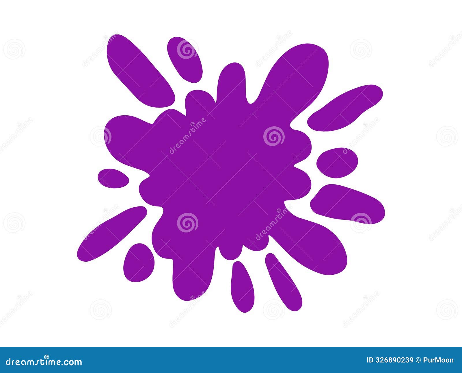Colorful Splatter Abstract Shape Illustration. Colorful Ink Spots ...