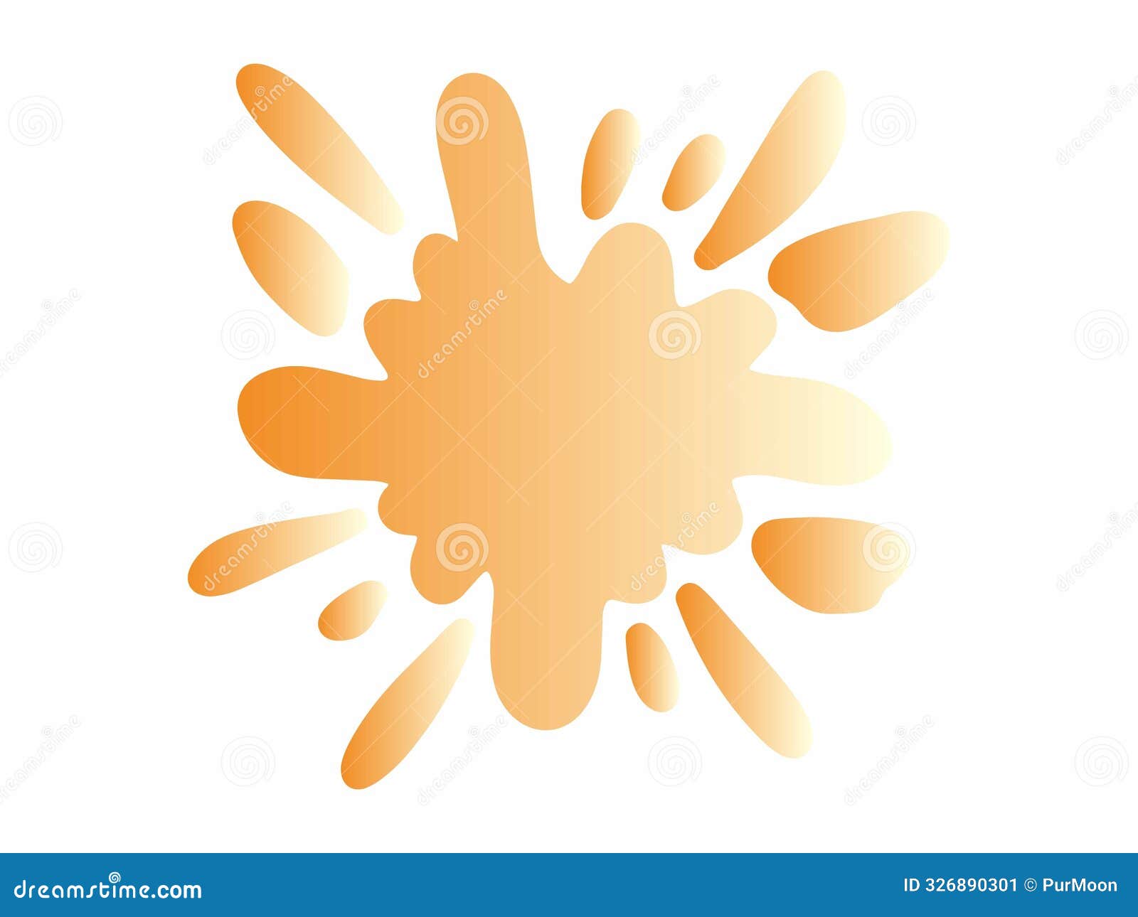 Colorful Splatter Abstract Shape Illustration. Colorful Ink Spots ...