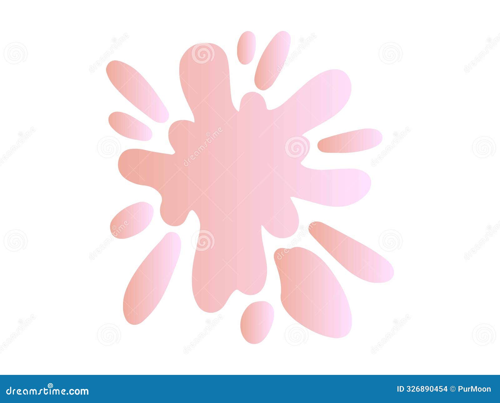 Colorful Splatter Abstract Shape Illustration. Colorful Ink Spots ...