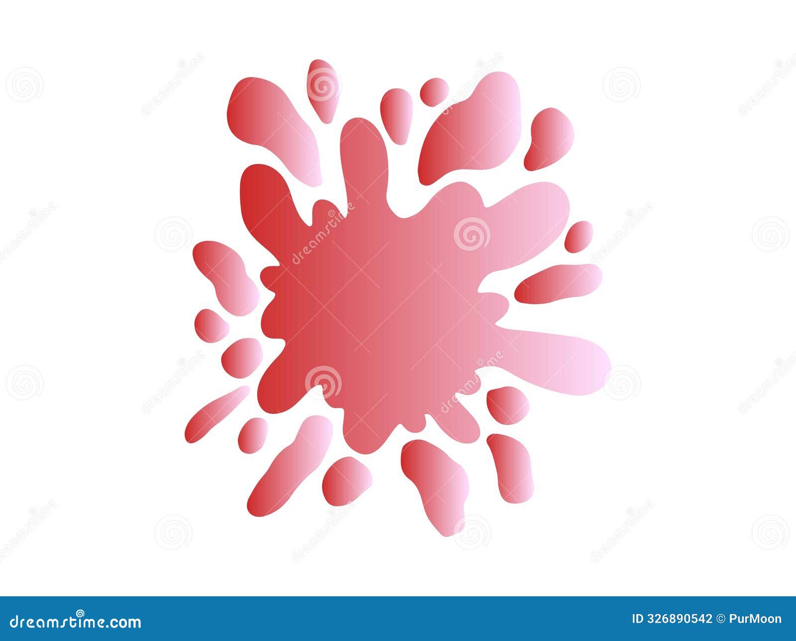 Colorful Splatter Abstract Shape Illustration. Colorful Ink Spots ...