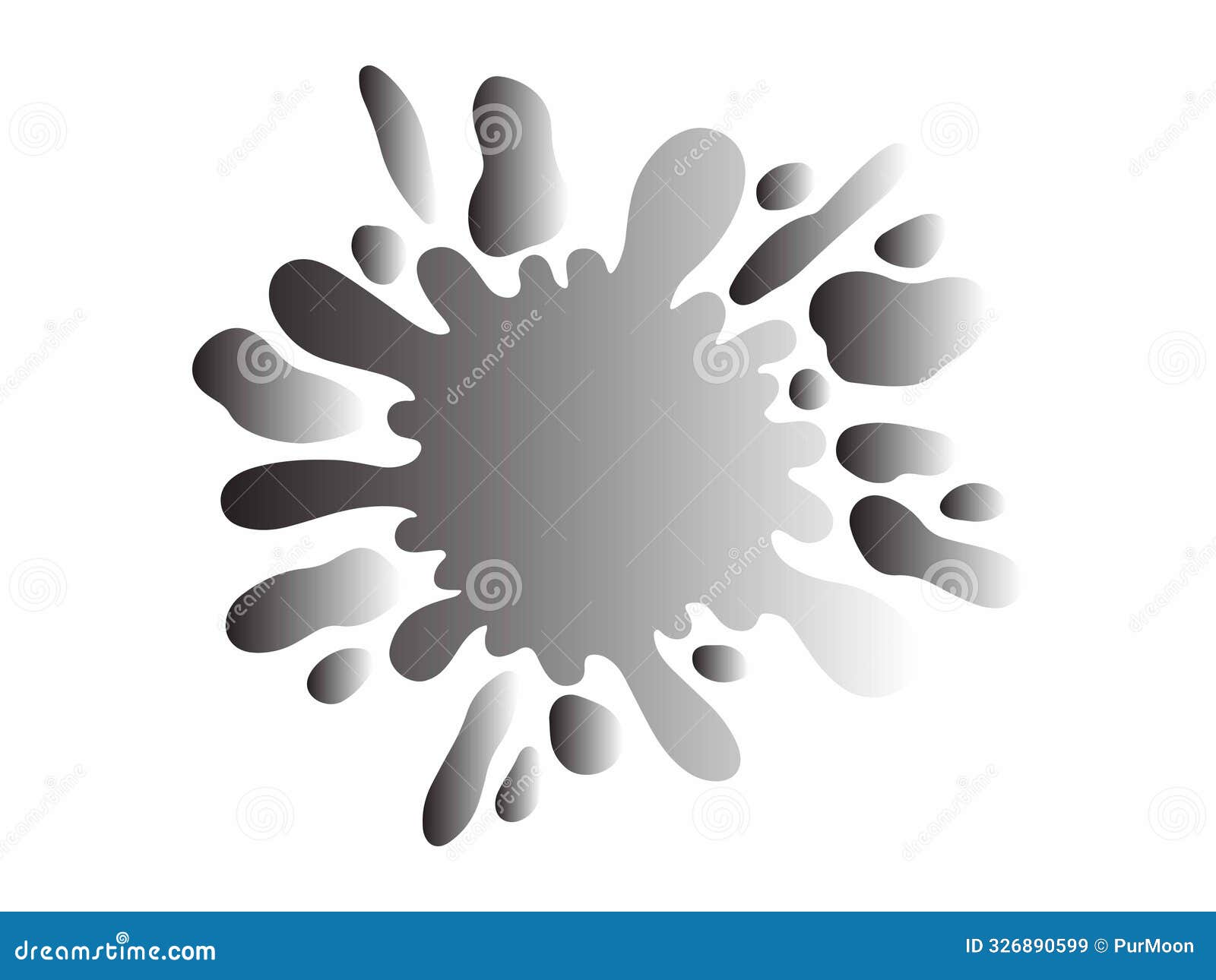 Colorful Splatter Abstract Shape Illustration. Colorful Ink Spots ...