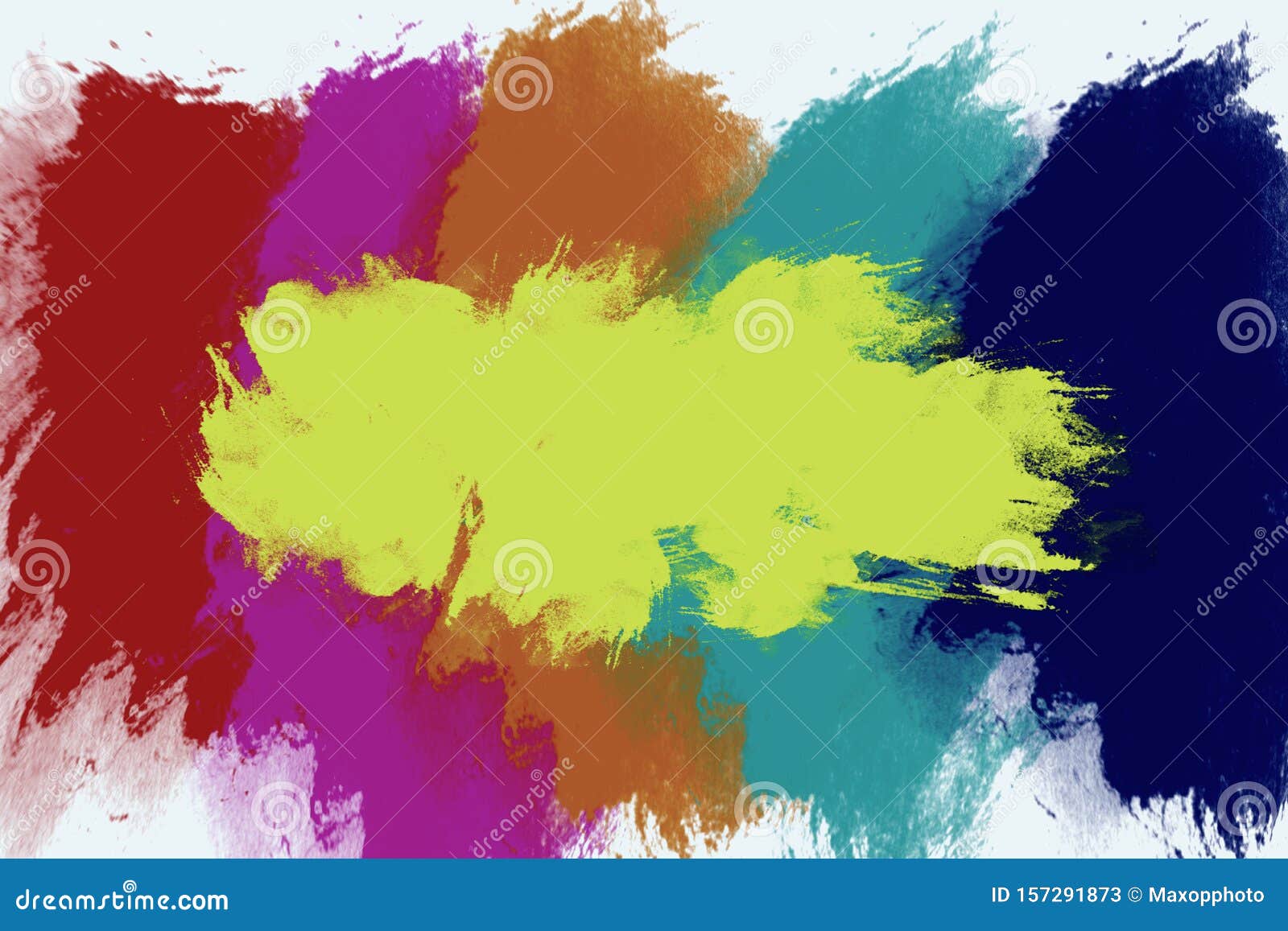 Colorful Splatter. Watercolor Abstract Background Stock Illustration ...