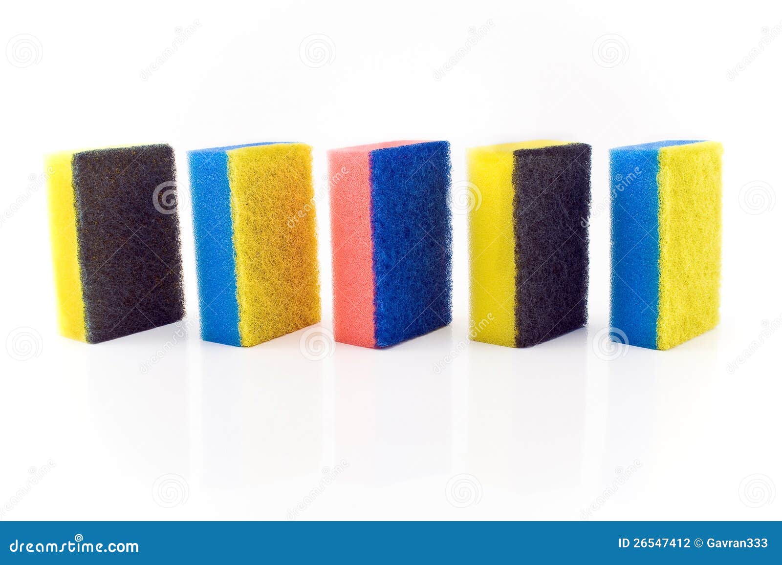 Colorful sponges stock photo. Image of chores, bathroom - 26547412