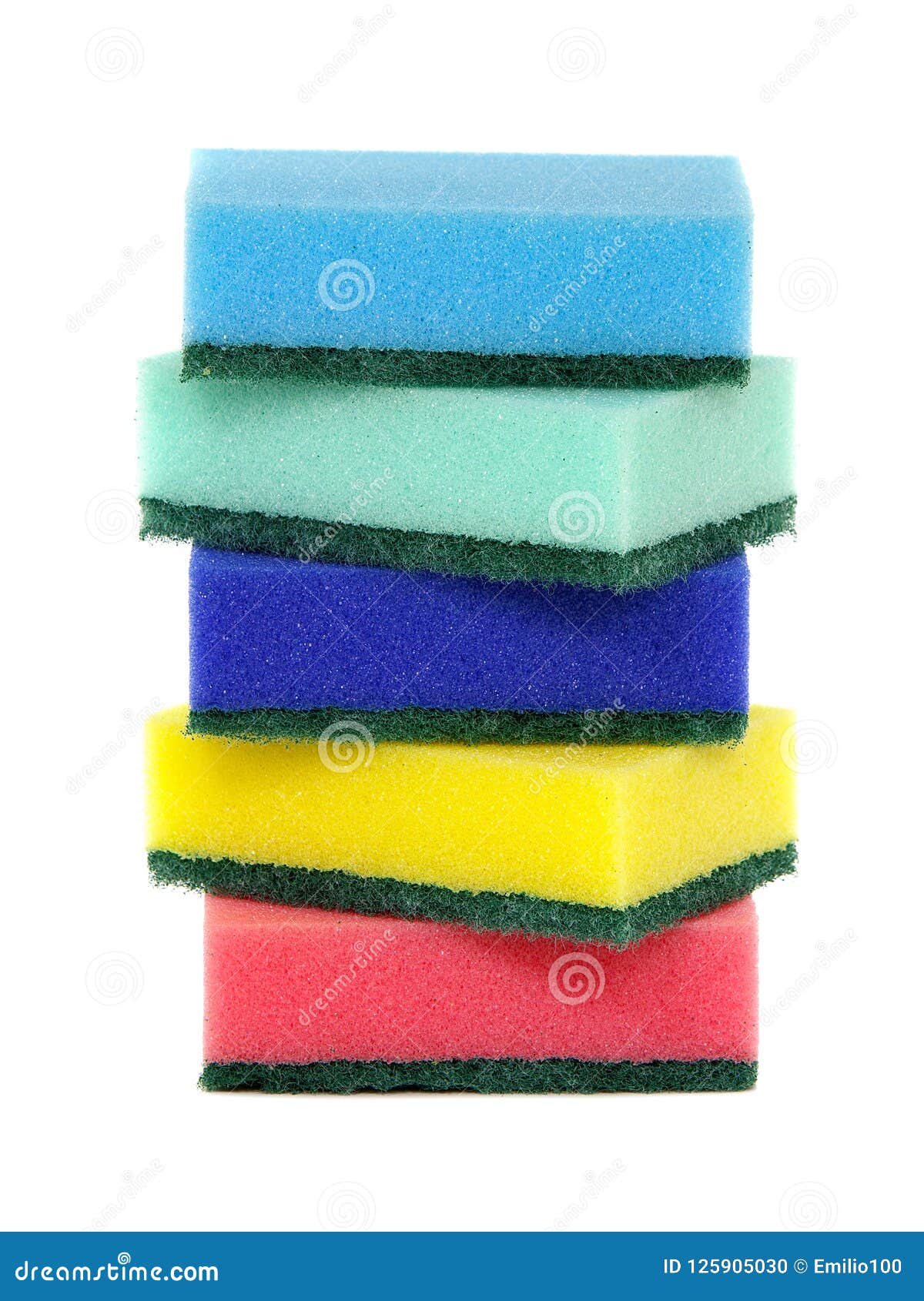 Colorful Sponges for Cleaning Stock Photo - Image of supplies, closeup ...