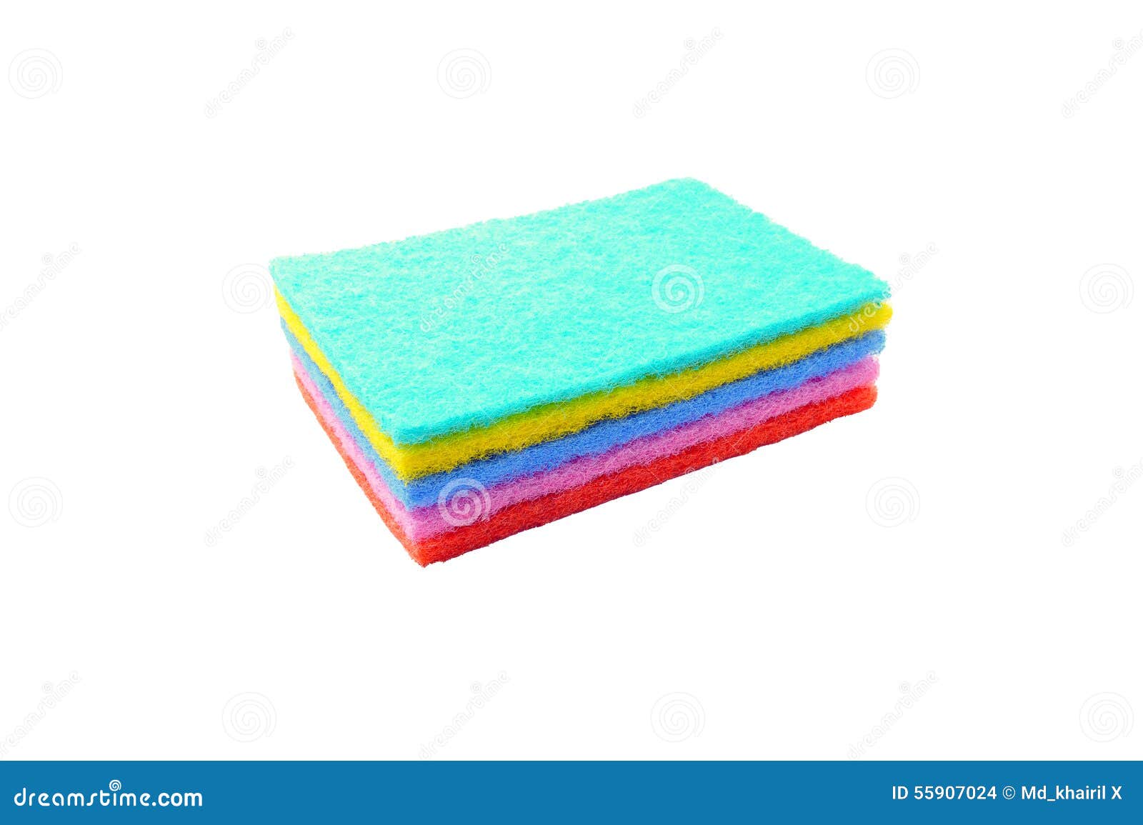 Colorful of Sponges Kitchen Cleaner Stock Photo - Image of cellulose ...