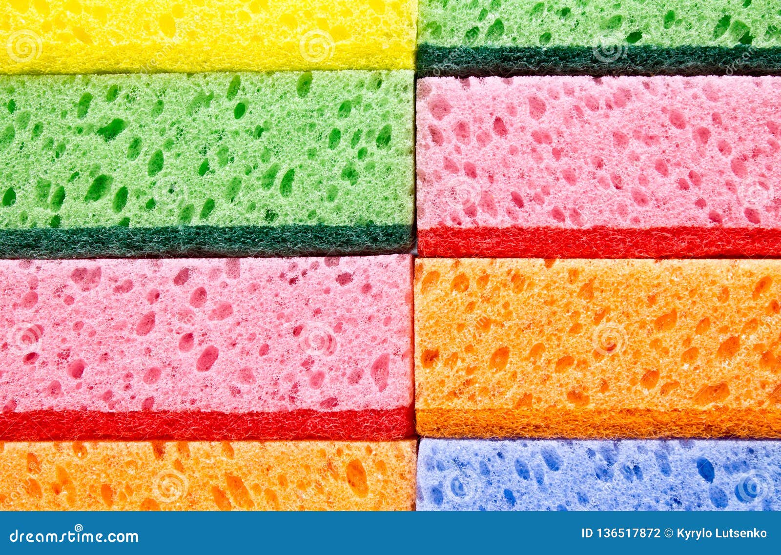Colorful Sponges Texture Closeup Stock Photo - Image of textured, color ...