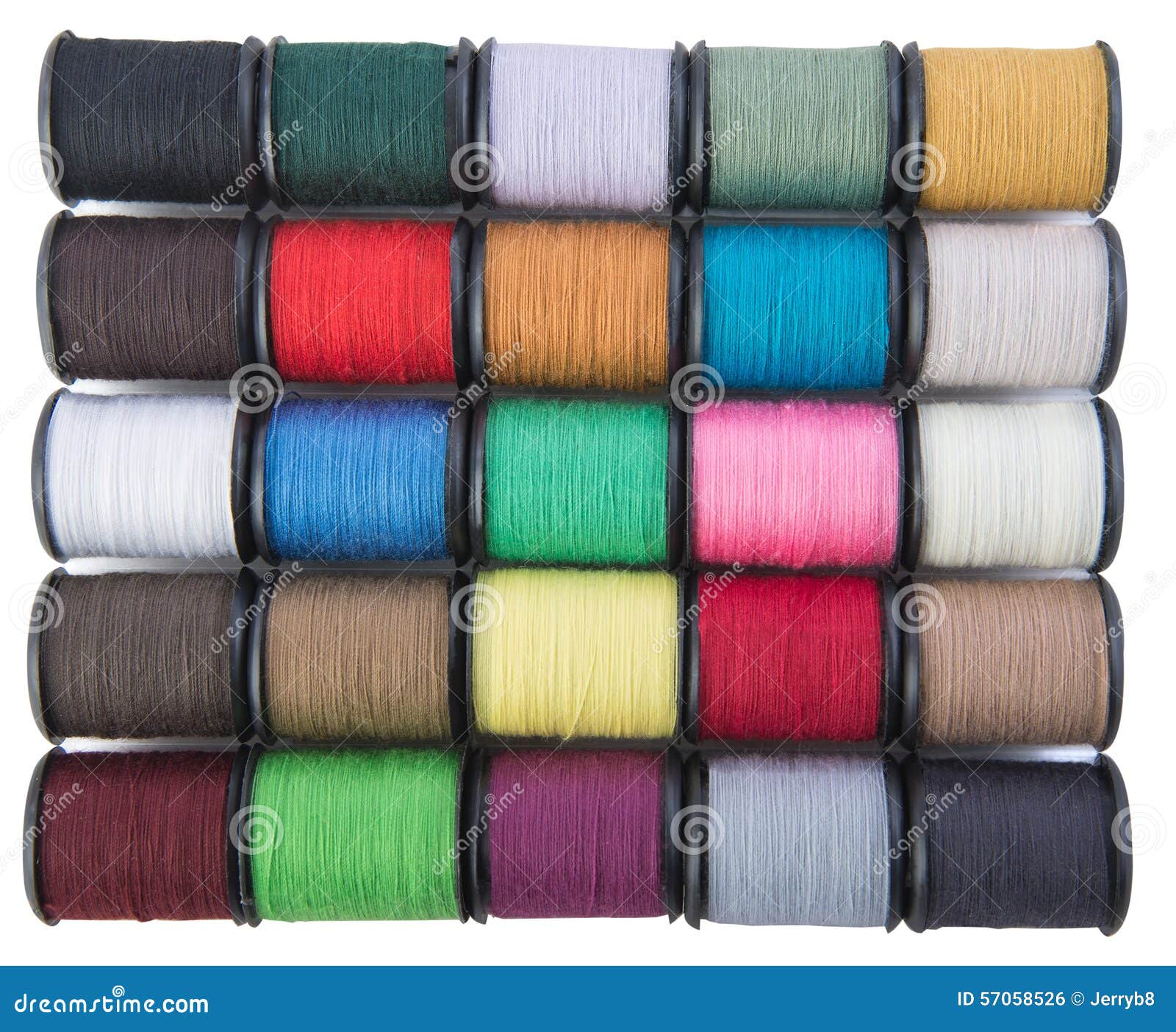 Colorful Spool Set stock photo. Image of cloth, close - 57058526