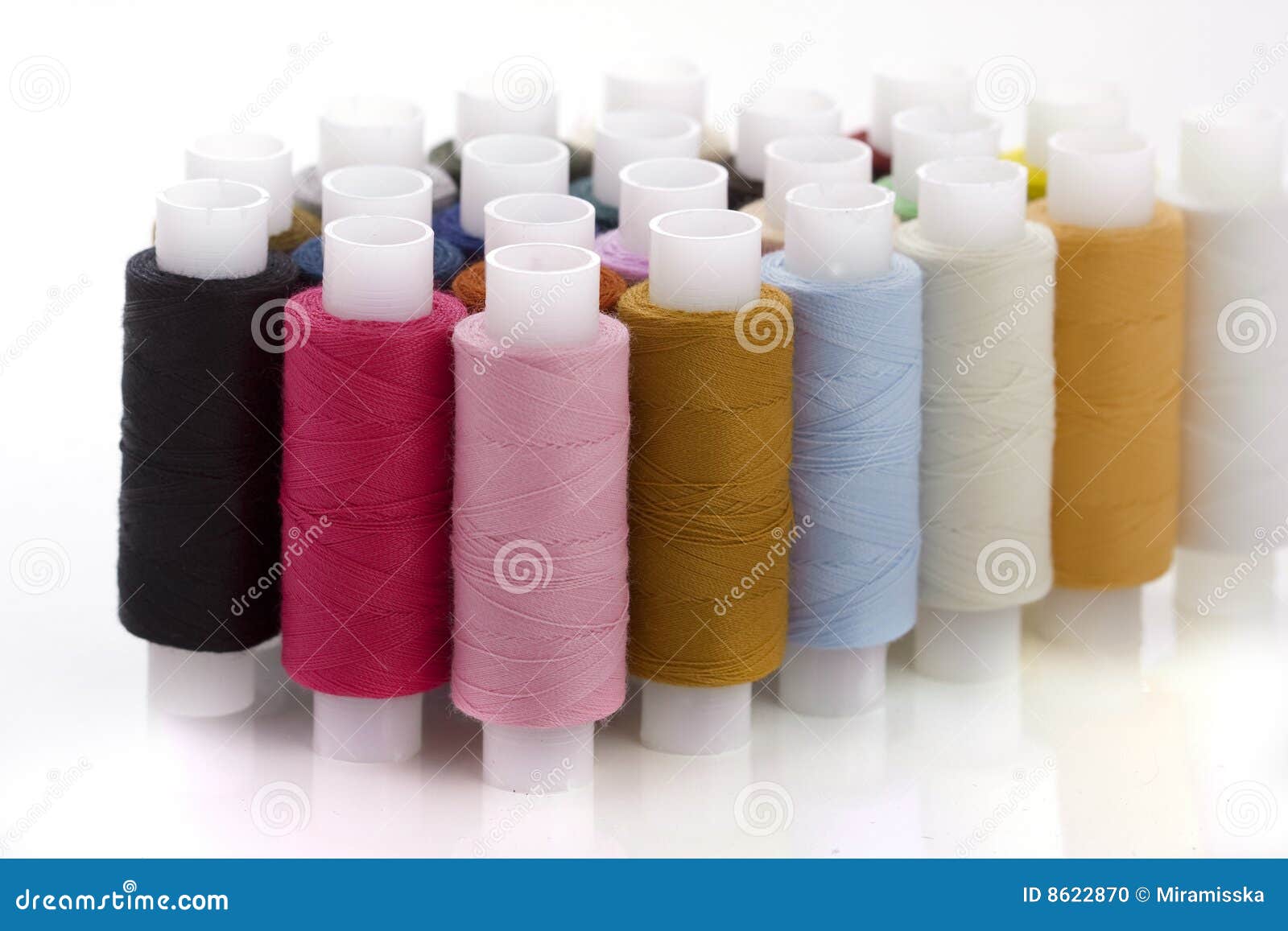 Colorful spools threads stock photo. Image of craft, line - 8622870