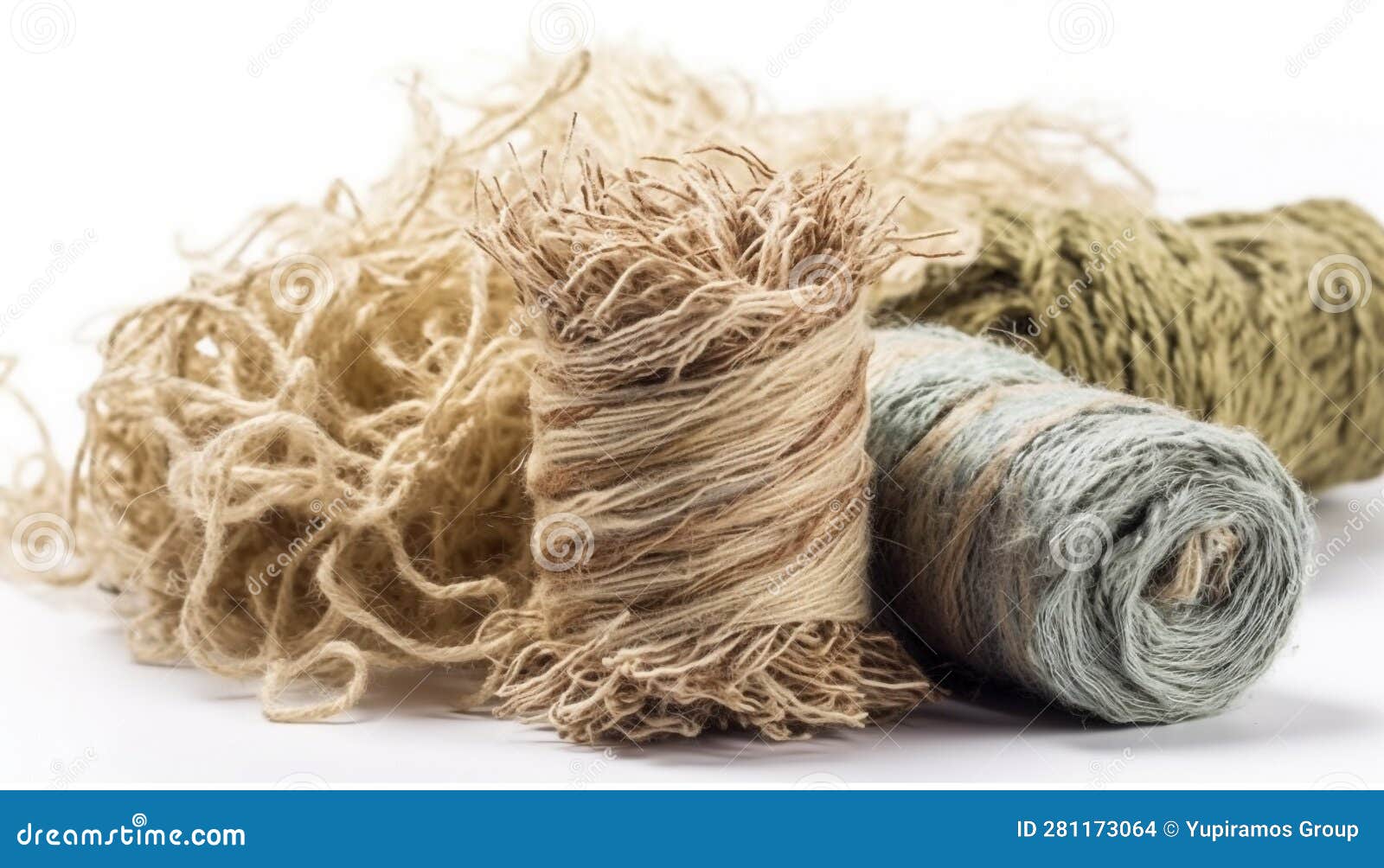 Colorful Spools of Twisted Fiber, a Tailor Creative Work Tool Generated ...