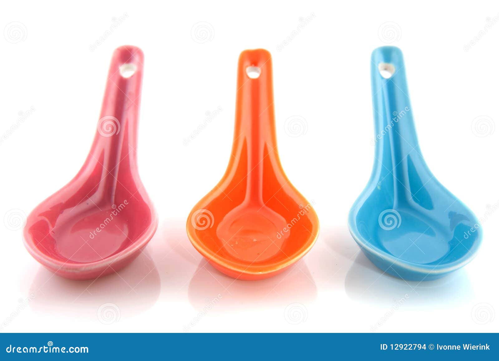 Colorful spoons stock photo. Image of stone, eating, white - 12922794
