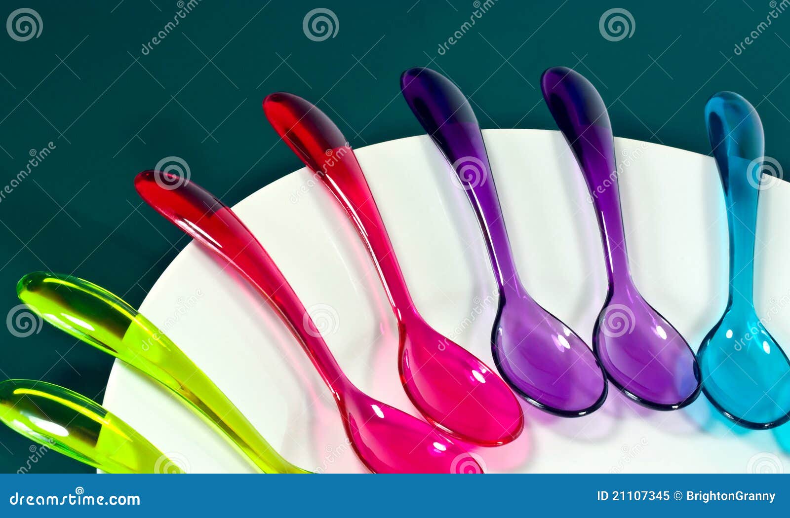 Lots of Bright Coloured Spoons. Stock Image - Image of colors, closeup ...