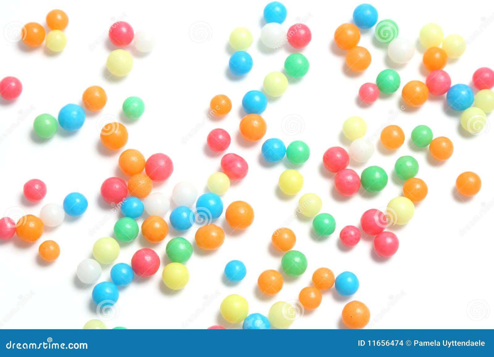 Colorful Spots of Sugar on White Stock Photo - Image of white, green ...