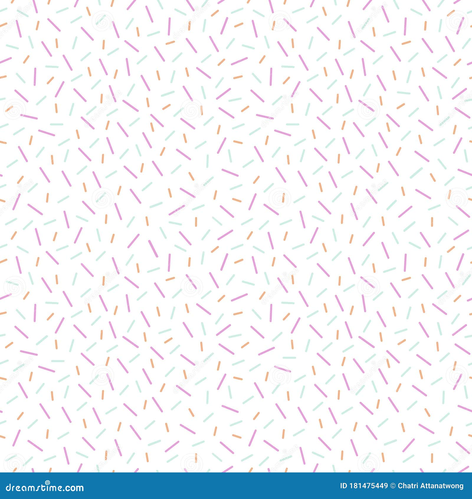 Colorful Sprinkles Seamless Pattern Abstract Confetti Vector Background ...