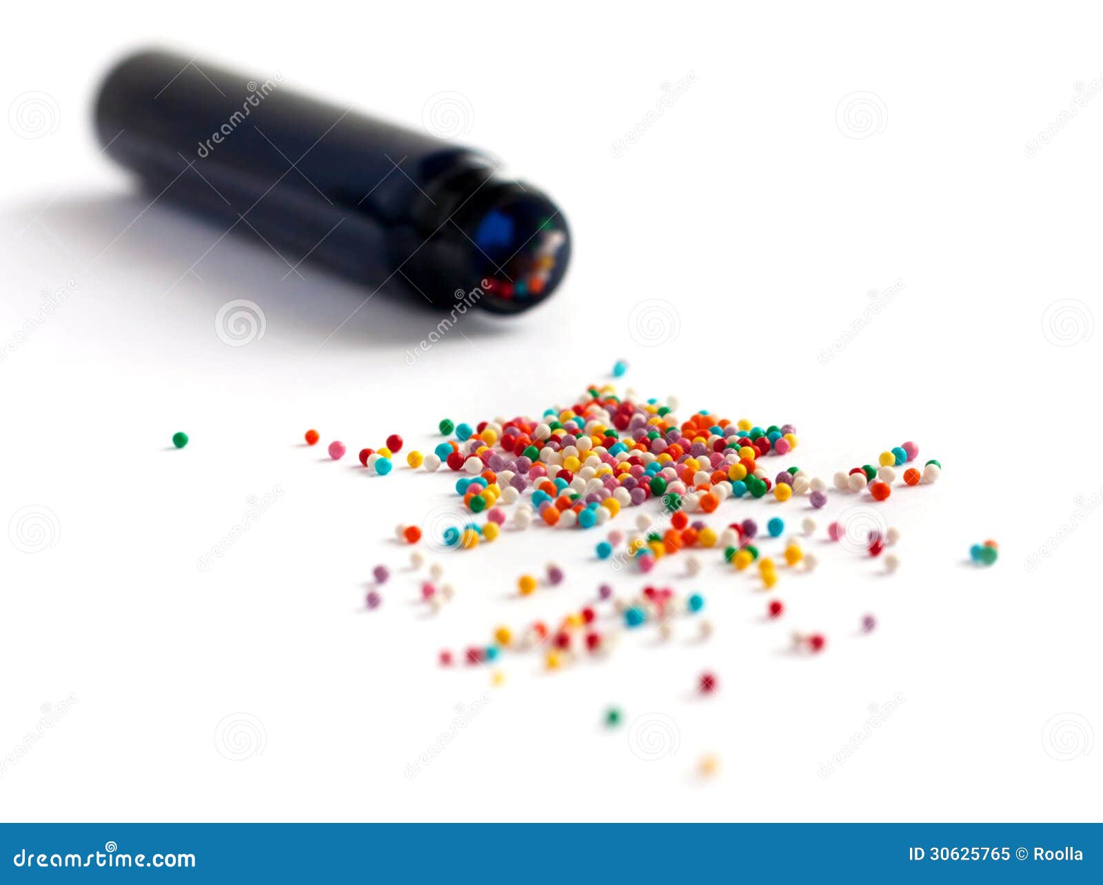 Colorful Sprinkles Spilled from a Jar Stock Image - Image of yellow ...