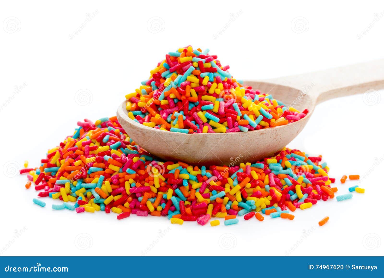Colorful sprinkles stock photo. Image of bright, background - 74967620