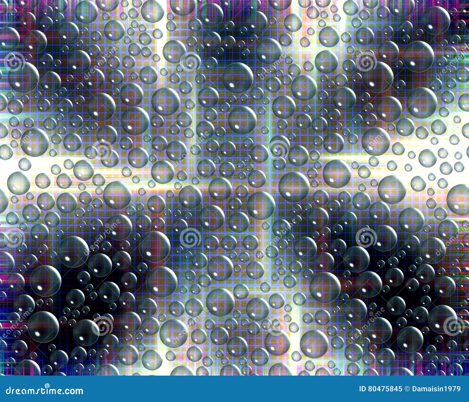Colorful Square Background with Transparent Bubbles Stock Image - Image ...