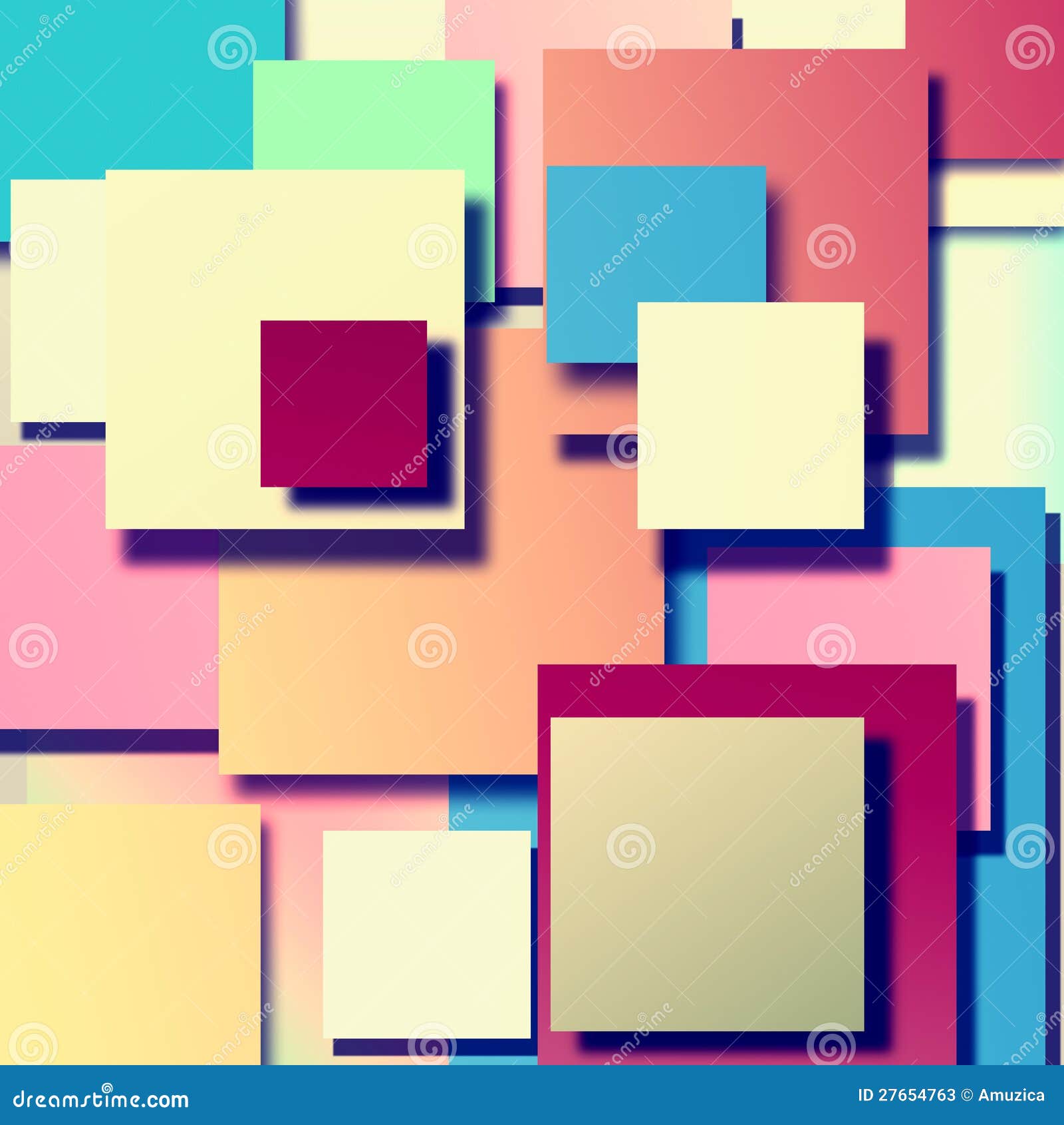 Colorful Square Blank Background Stock Illustration - Illustration of ...