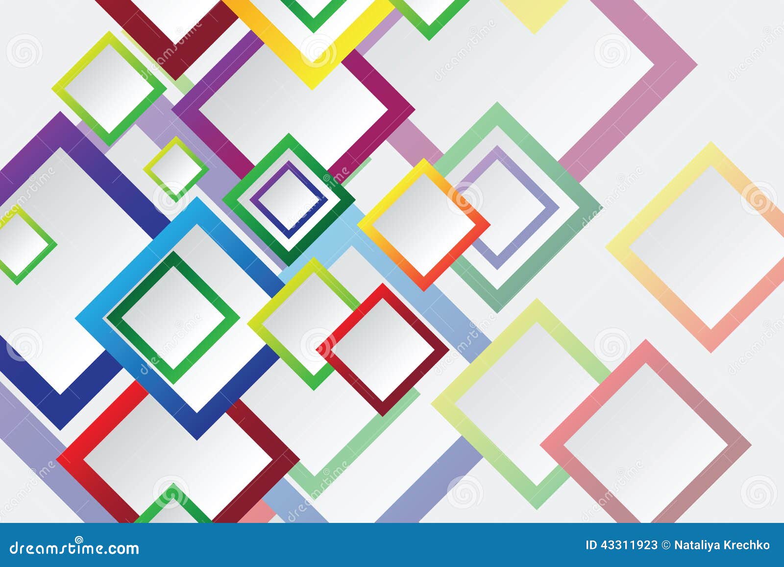 Colorful Square Blank Background Stock Vector - Illustration of ...