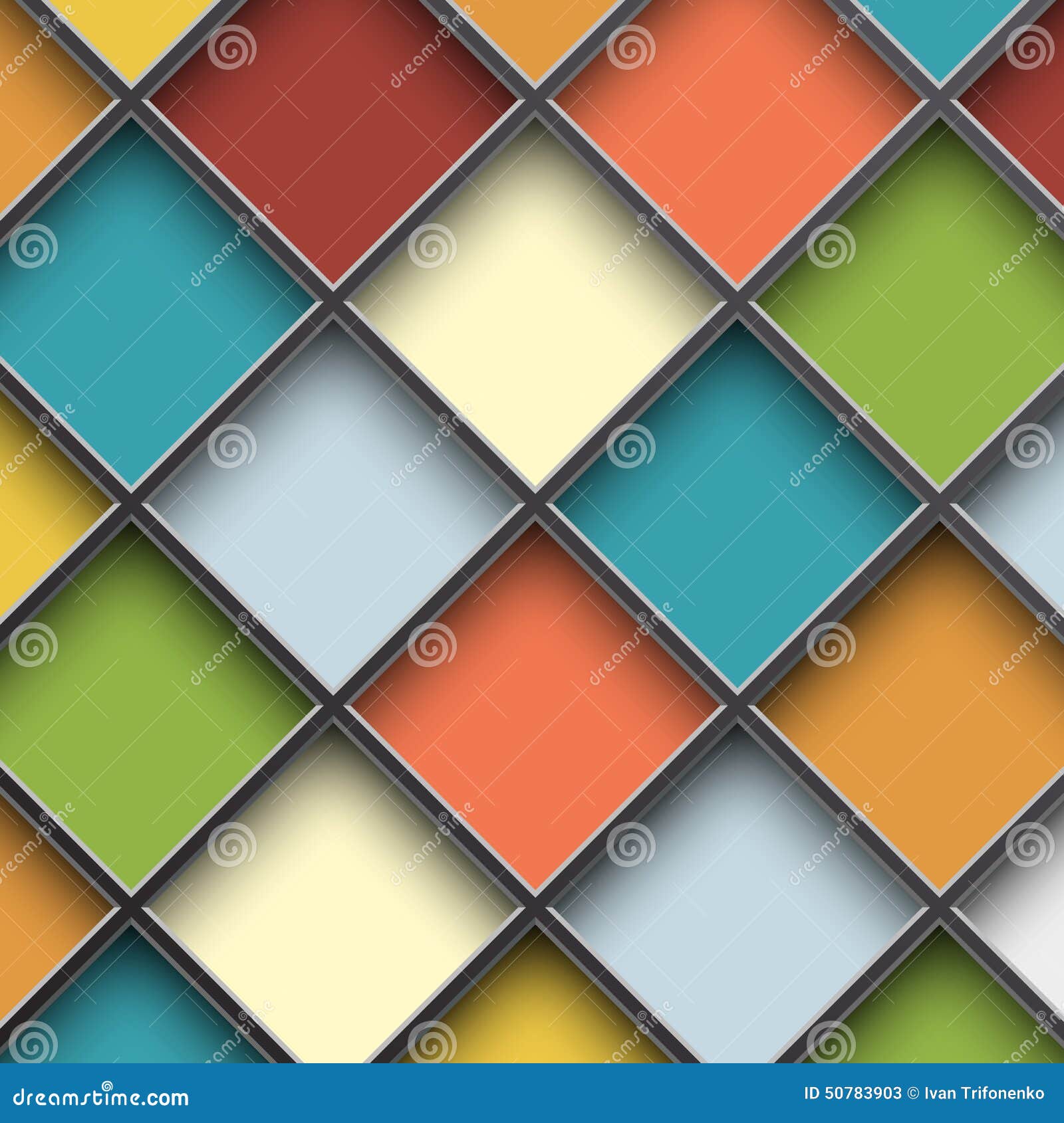 Colorful square cells stock vector. Illustration of corporate - 50783903