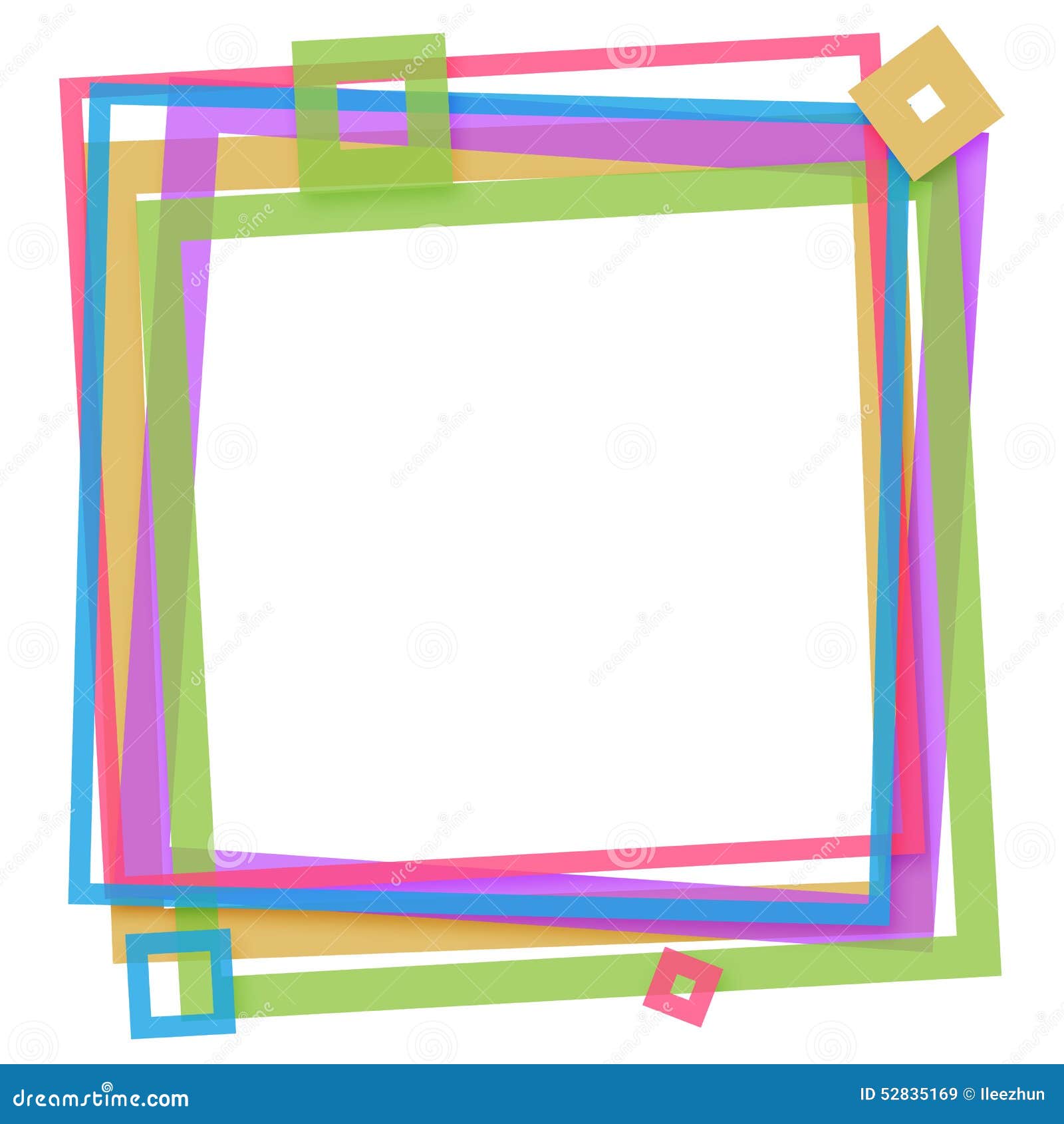 Colorful Square Frame stock illustration. Illustration of colored ...