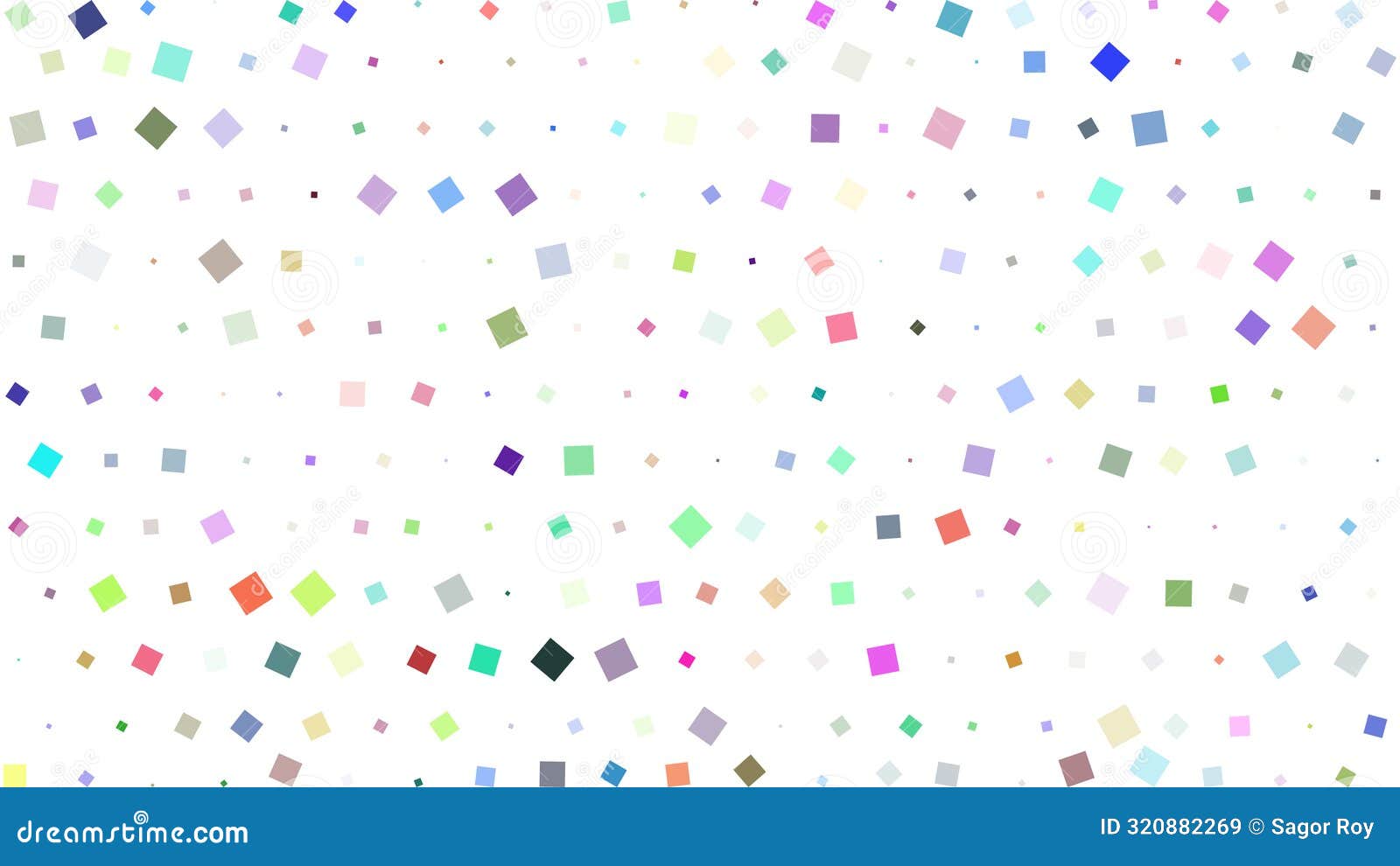 Colorful Square Geometric Pattern on a Transparent Background Stock ...