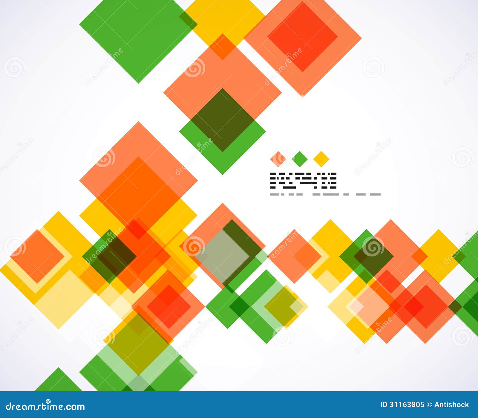 Colorful Square Geometrical Background Stock Vector - Illustration of ...