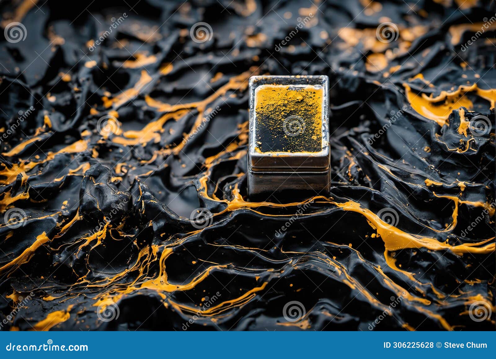 Colorful Square Ink and Paint Brush Background Stock Illustration ...