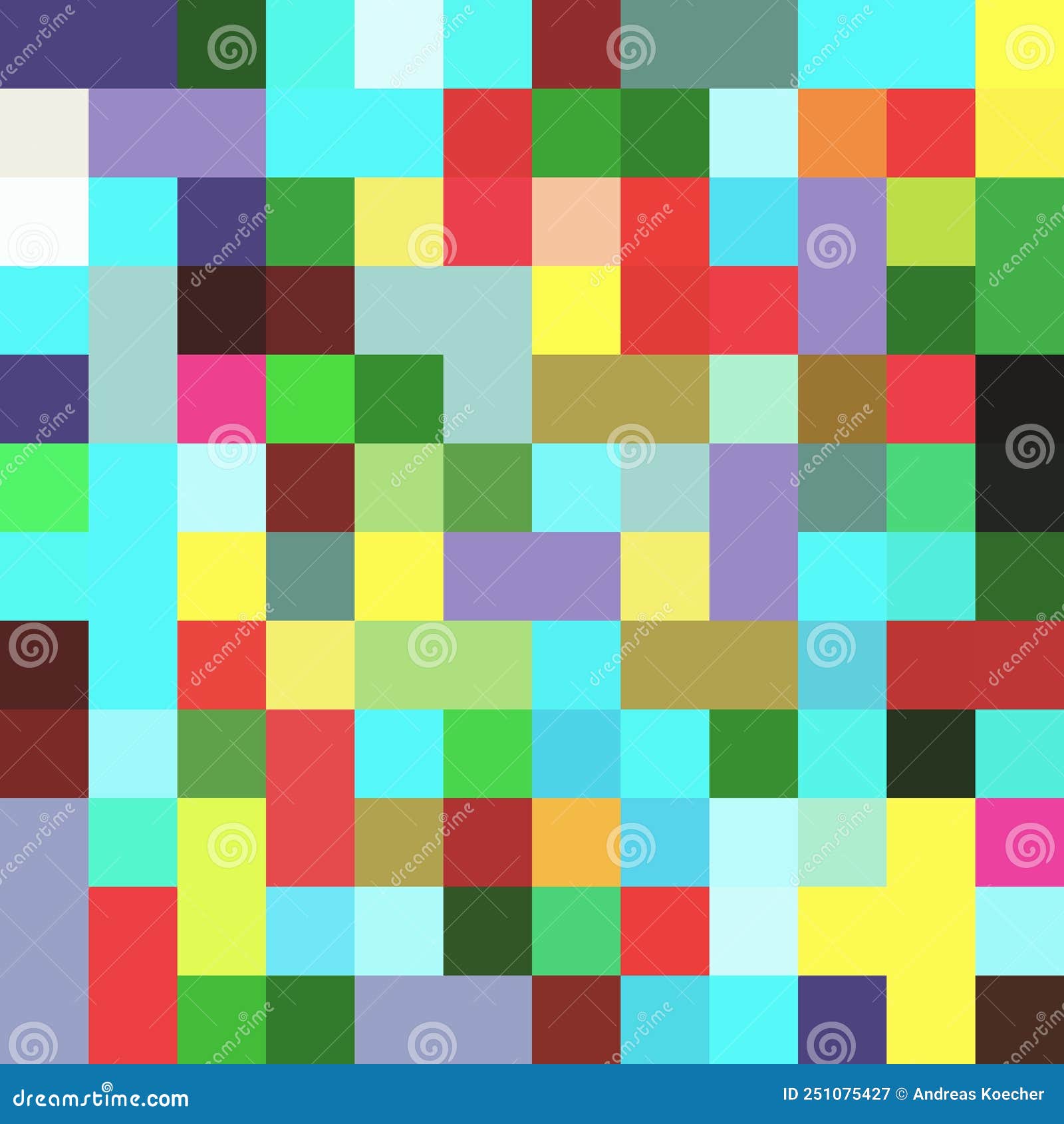 Colorful Square Mosaic Background Design Stock Illustration ...
