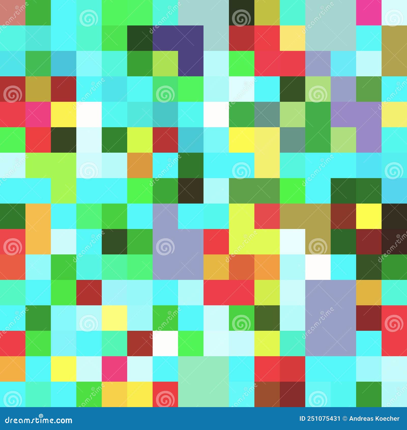 Colorful Square Mosaic Background Design Stock Illustration ...