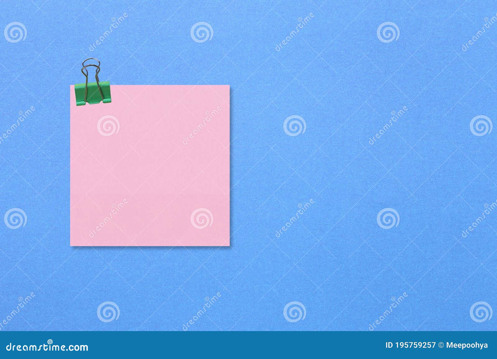 Colorful Square Note Paper on Blue Paper Background Stock Image - Image ...